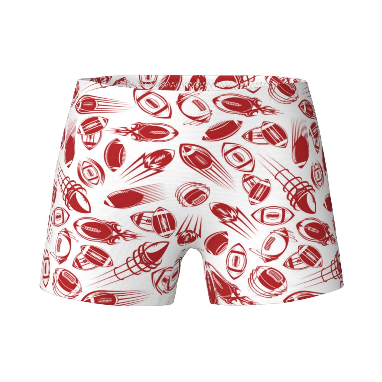 Teen Girls Underwear - red football Soft Cotton Boxer Briefs Panties ...