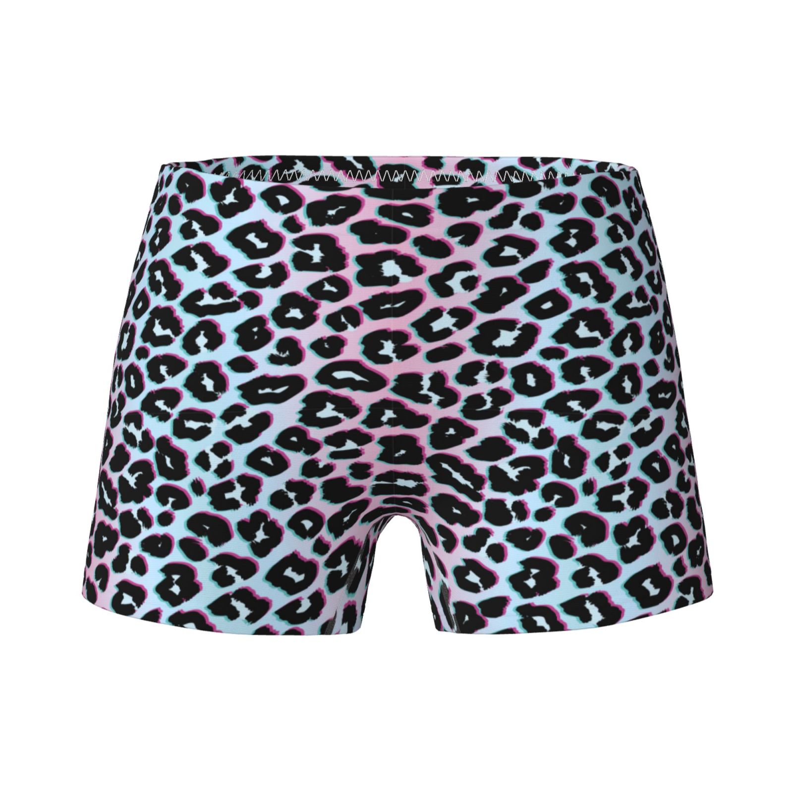 Teen Girls Underwear - retro Leopard print trendy Soft Cotton Boxer ...