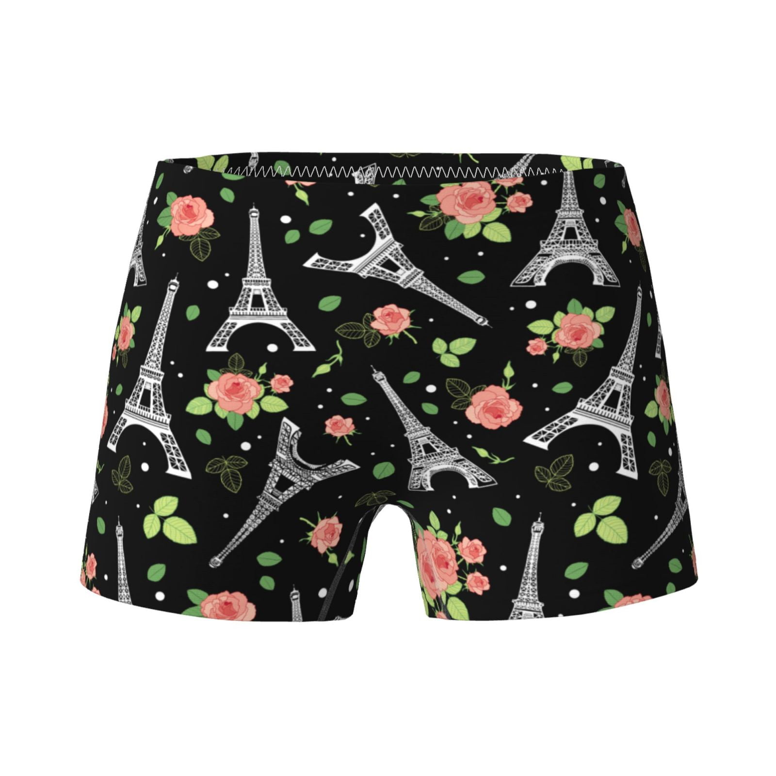 Teen Girls Underwear - rose Eiffel Tower Soft Cotton Boxer Briefs Panties for Teens Panty Girls ...
