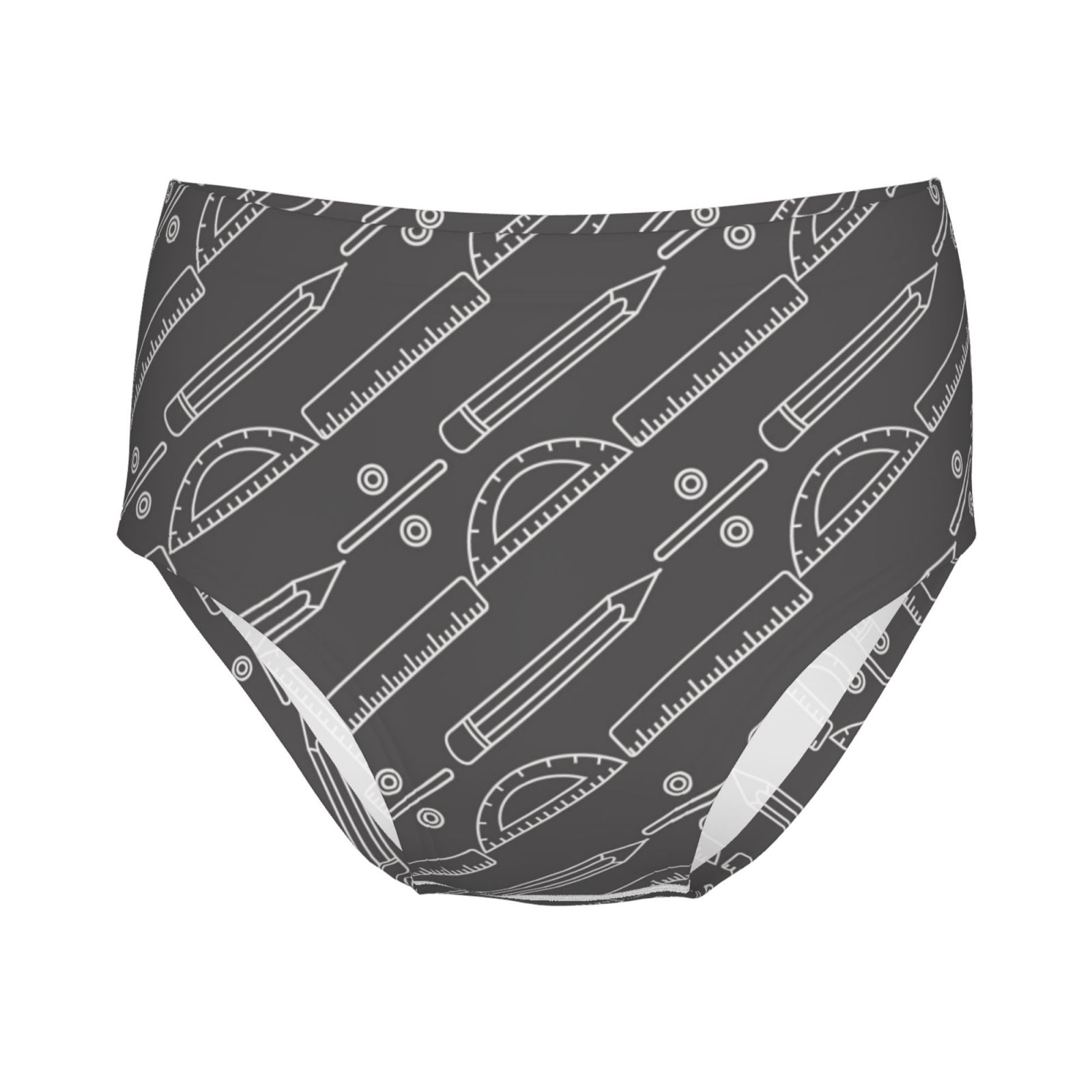 Teen Girls Underwear - ruler pencil Math Print Soft Cotton Briefs ...