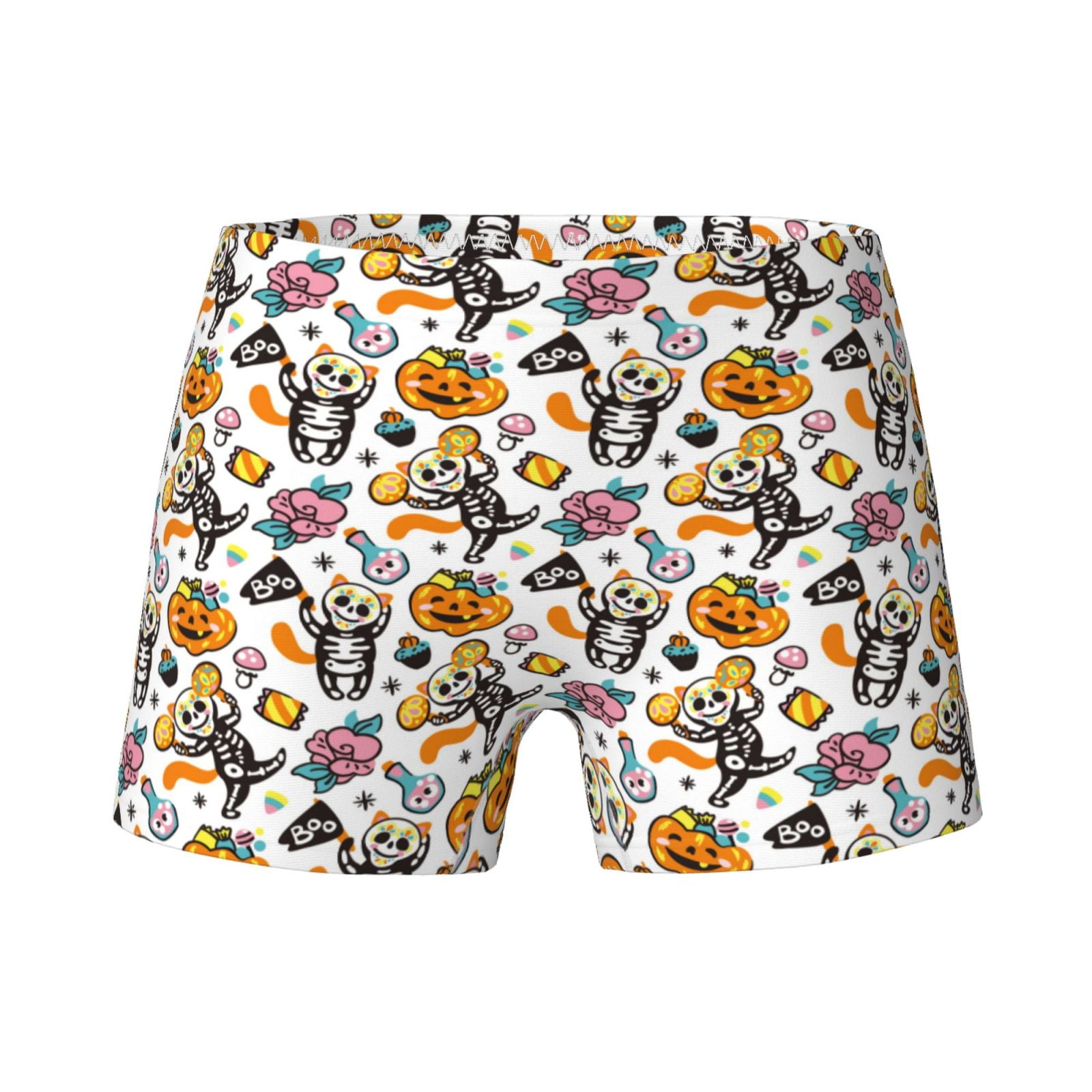Teen Girls Underwear - skeleton_and_roza Soft Cotton Boxer Briefs ...
