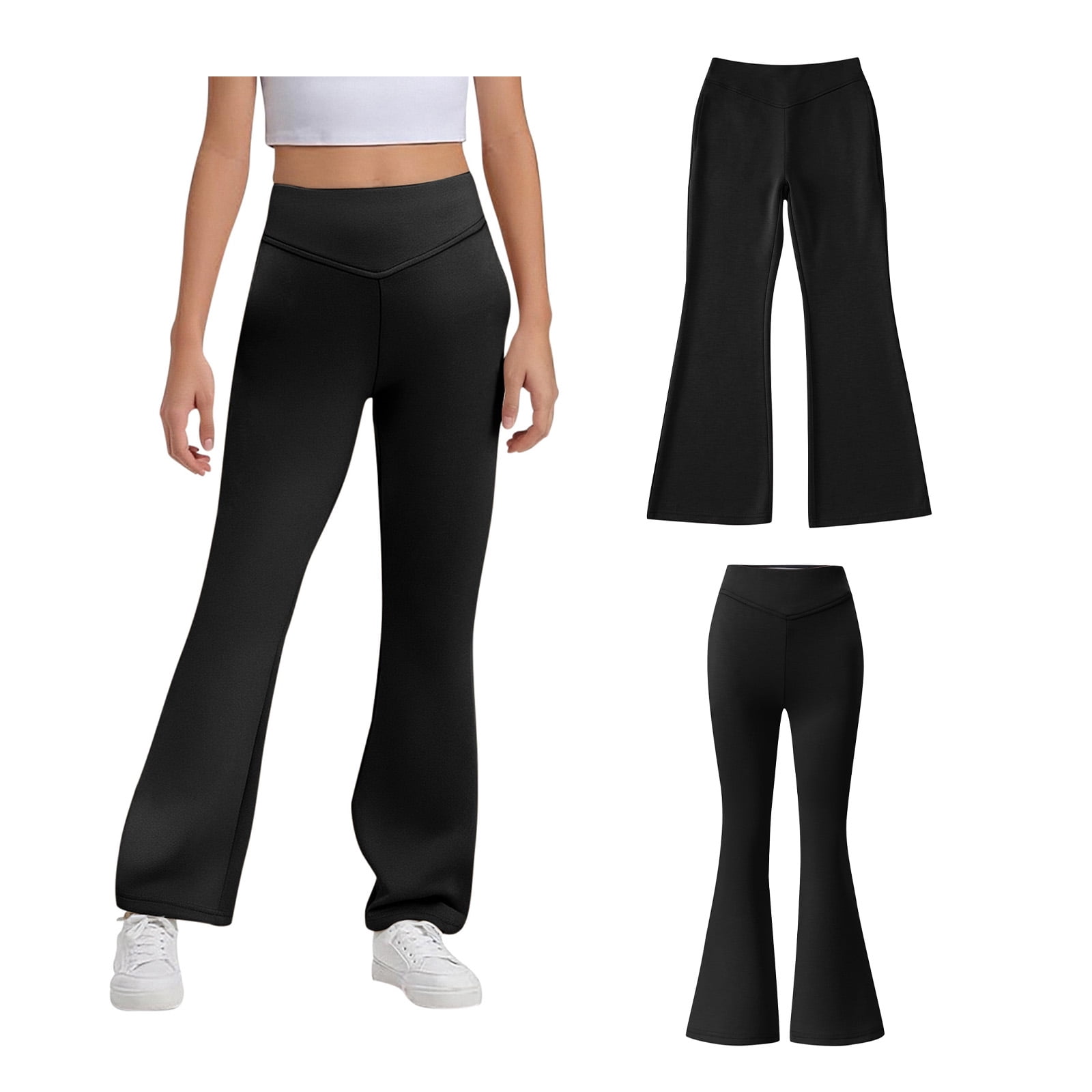 Teen Girls Uniform Pants Skinny Pants Kids Dress Pants With Pockets ...