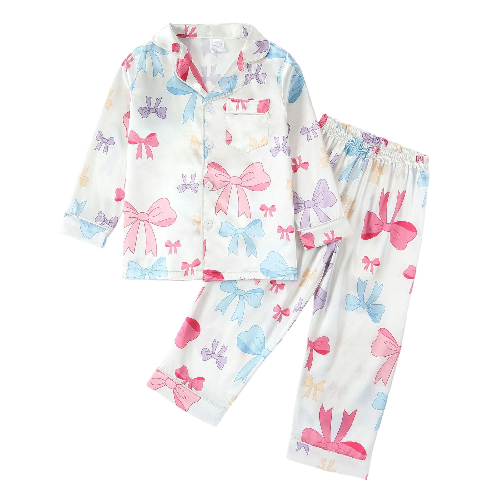 Teen Girls Valentine P𝙖𝙟𝙖𝙢𝙖s Button Up Graphic Print Short Sleeve ...