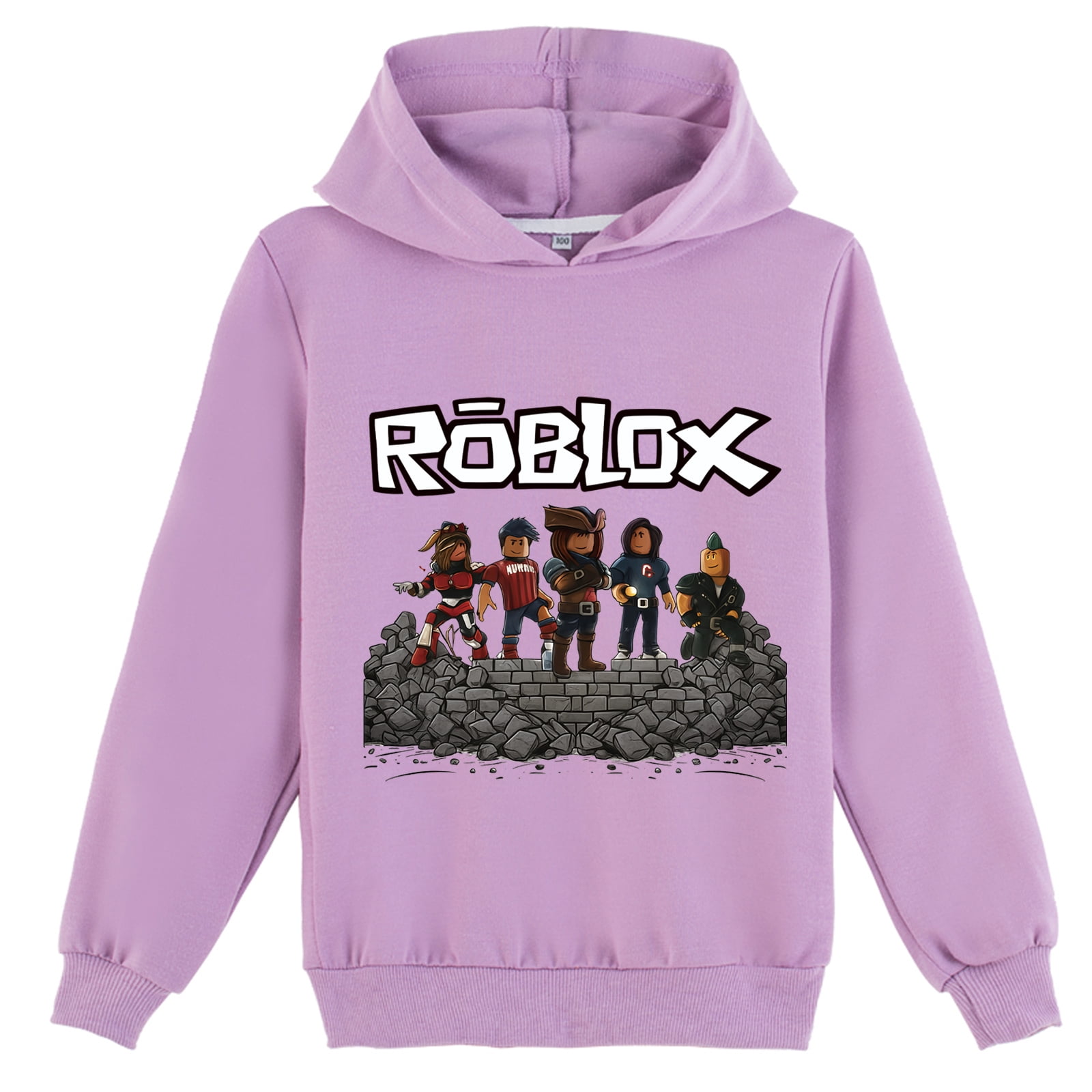 Teen Hooded Sweatshirt Fall Winter Game Roblox Casual Long Sleeve ...