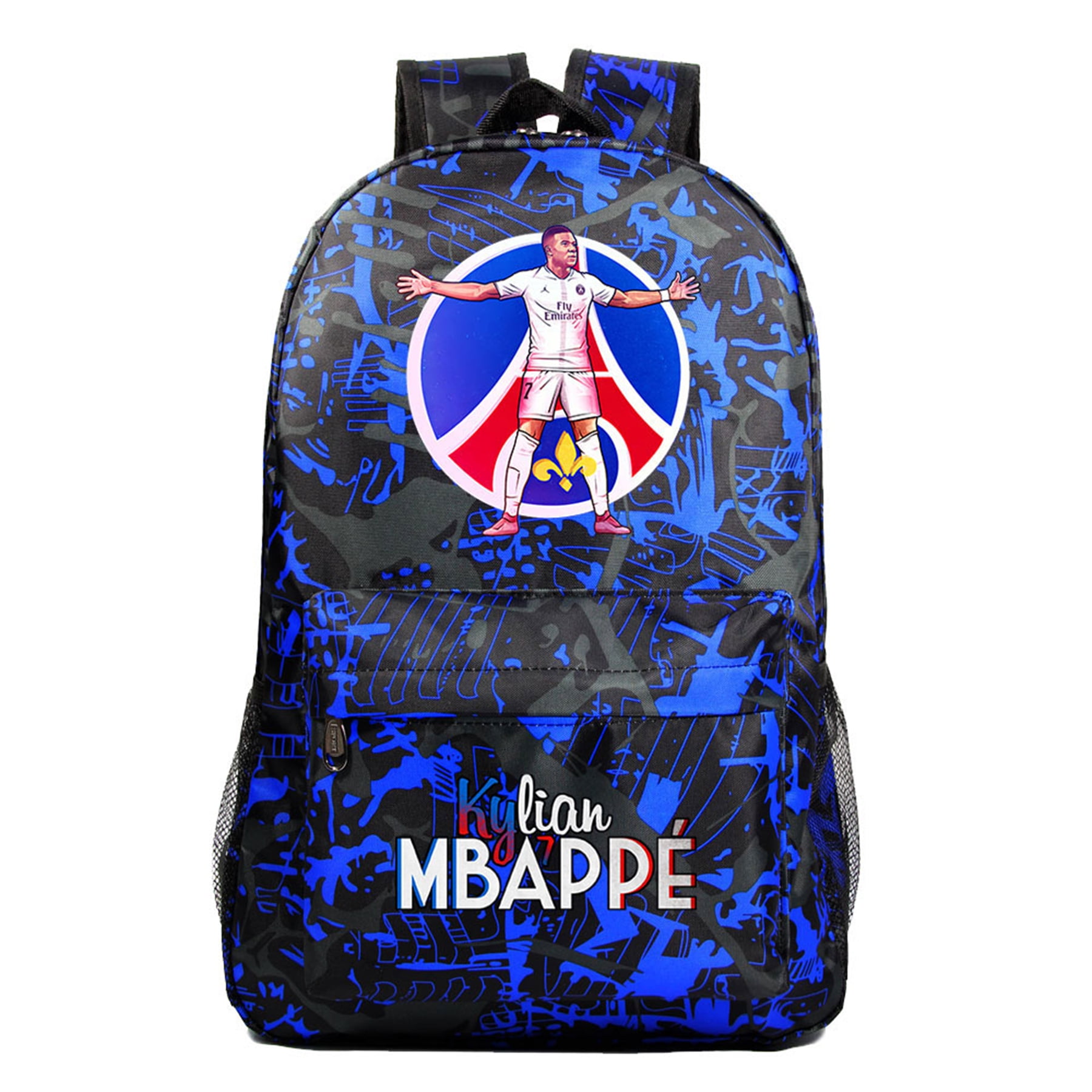 Teen Kylian Mbappe Classic Backpack-Waterproof School Bookbag Large ...