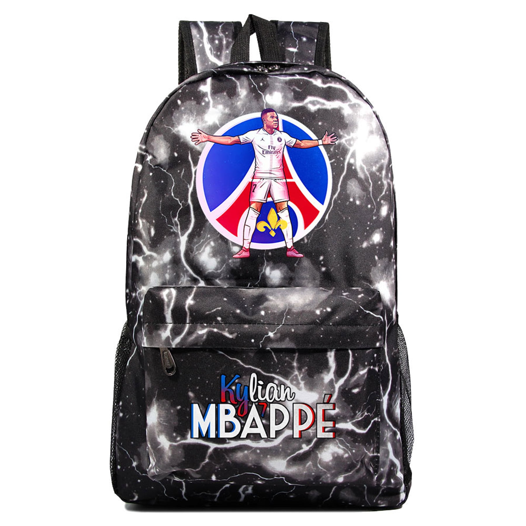 Teen Kylian Mbappe Classic Backpack-Waterproof School Bookbag Large ...