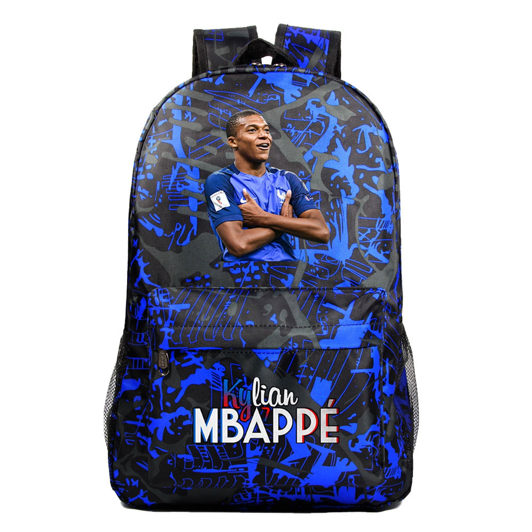 Teen Kylian Mbappe School Backpack-Waterproof Canvas Knapsack ...
