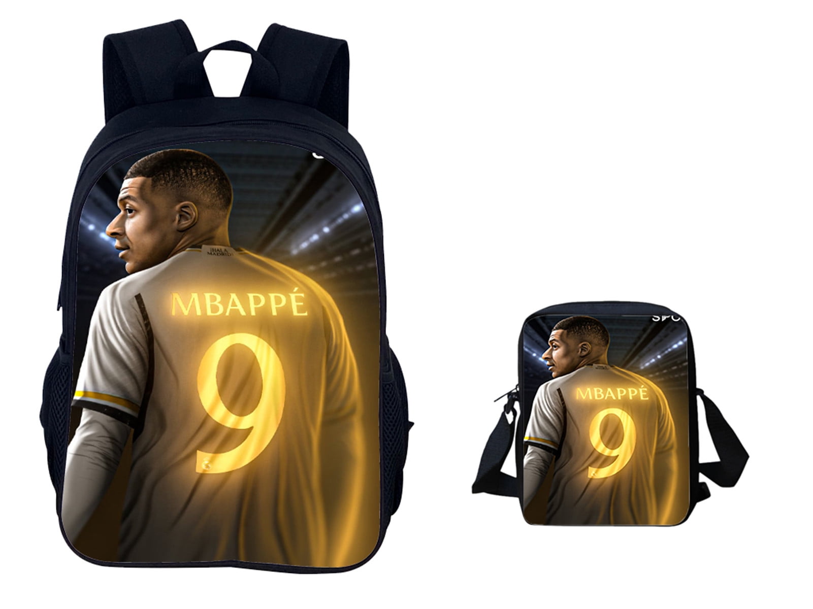 Teen Lightweight Backpack and Canvas Shoulder Bag 2Pcs Set-Kylian ...