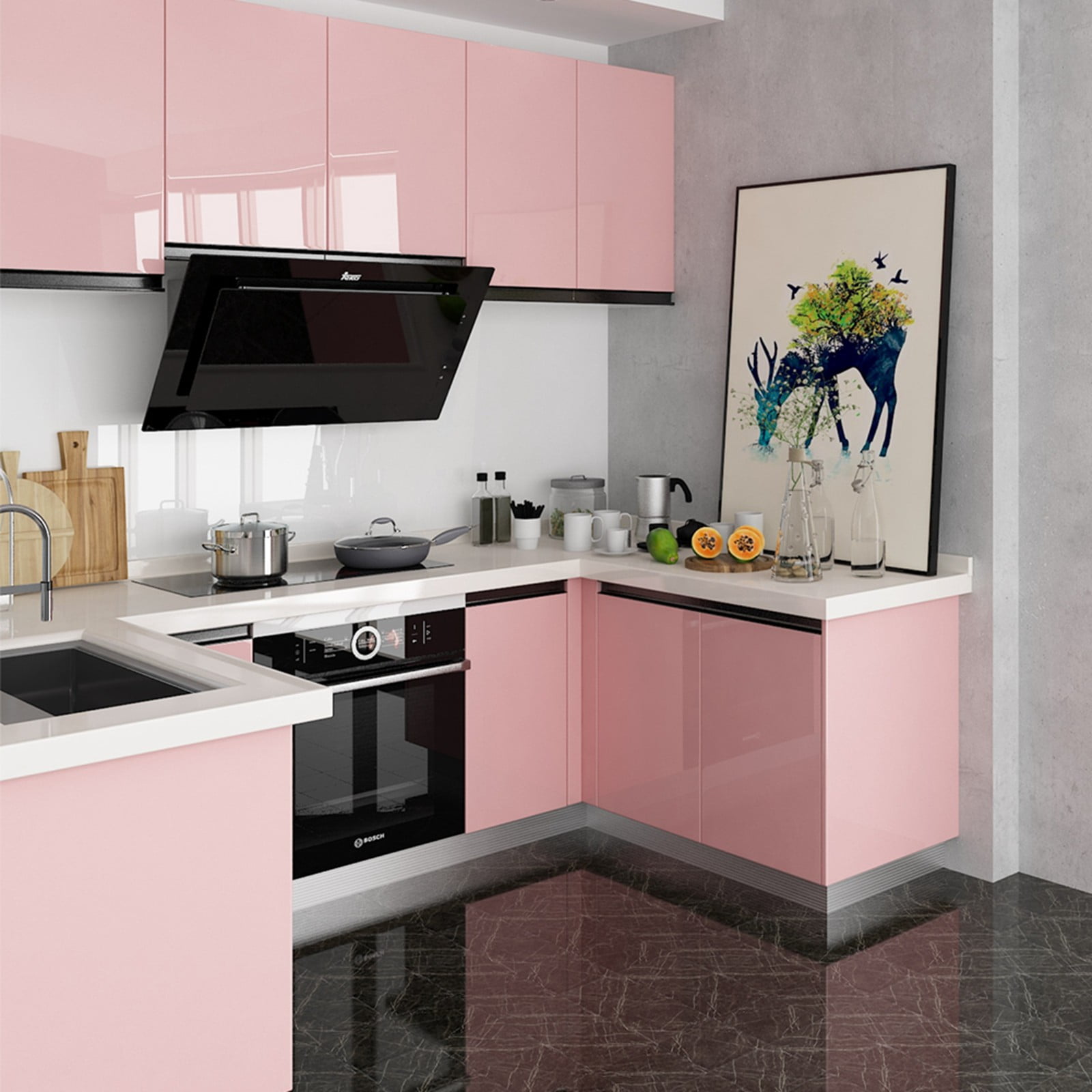 Teen Room Decor For Girls, Pink Wallpaper Peel And Stick Contact Paper ...