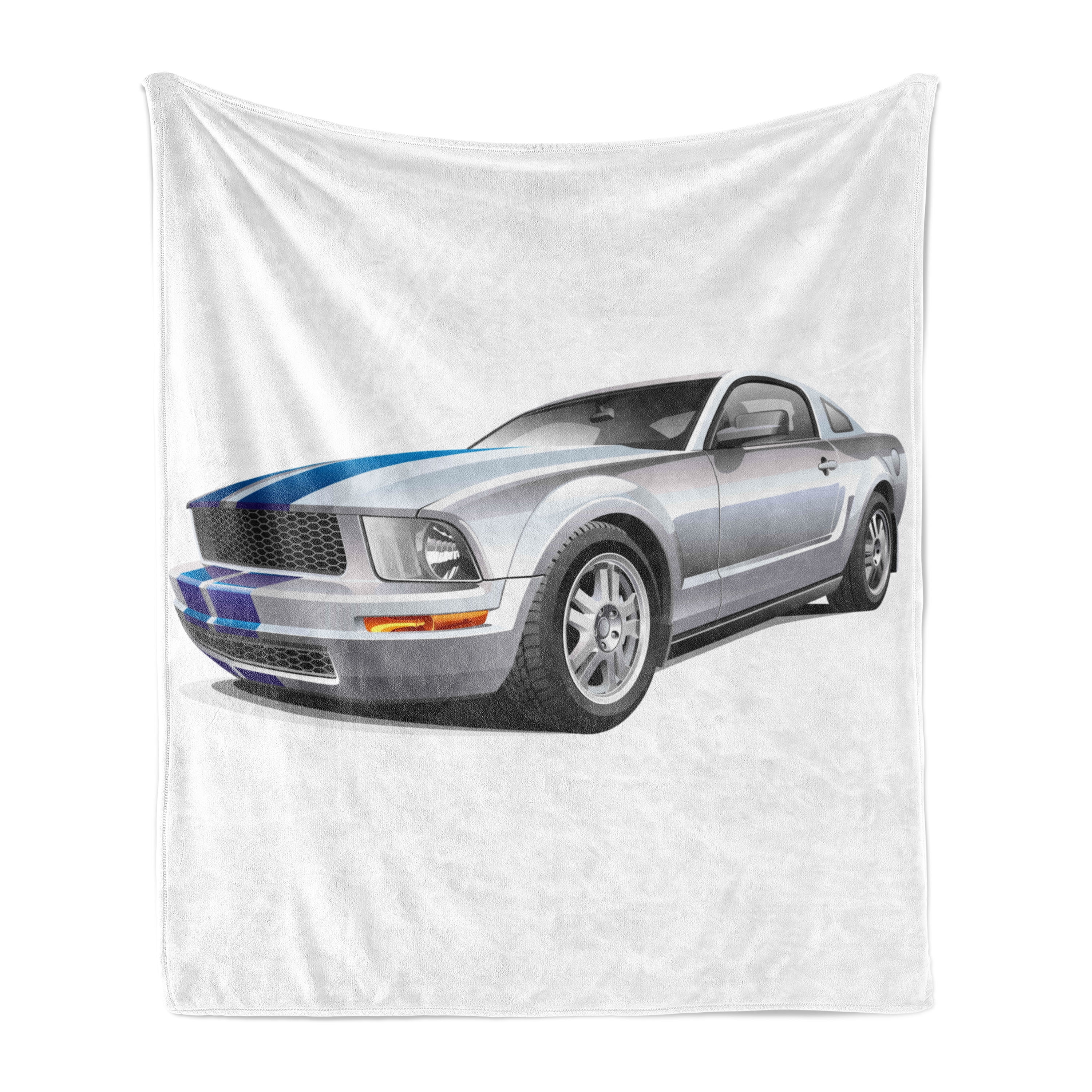 Teen Room Soft Flannel Fleece Throw Blanket, Modern Cool Car Automobile ...