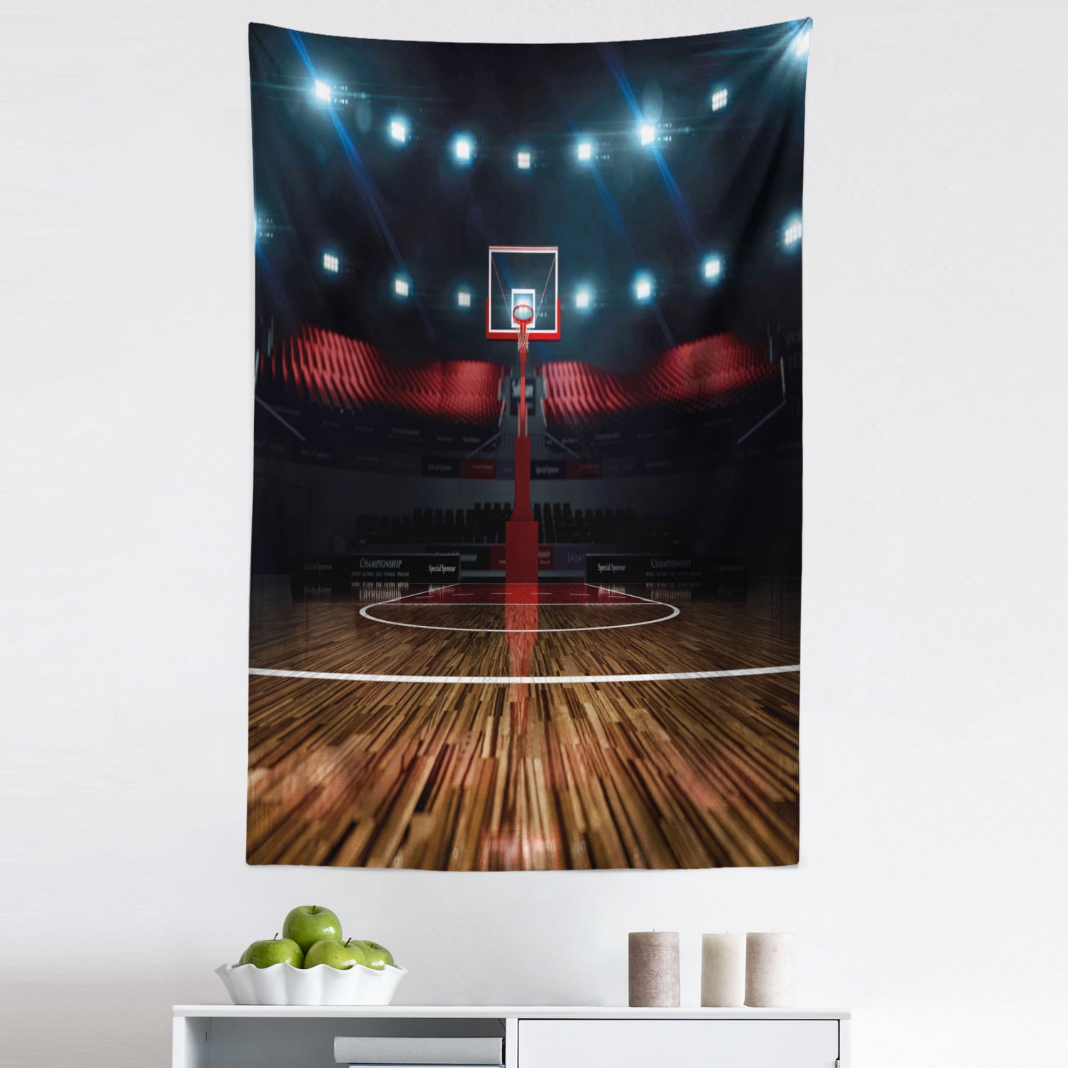 Teen Room Tapestry, Professional Basketball Arena Stadium Before the ...
