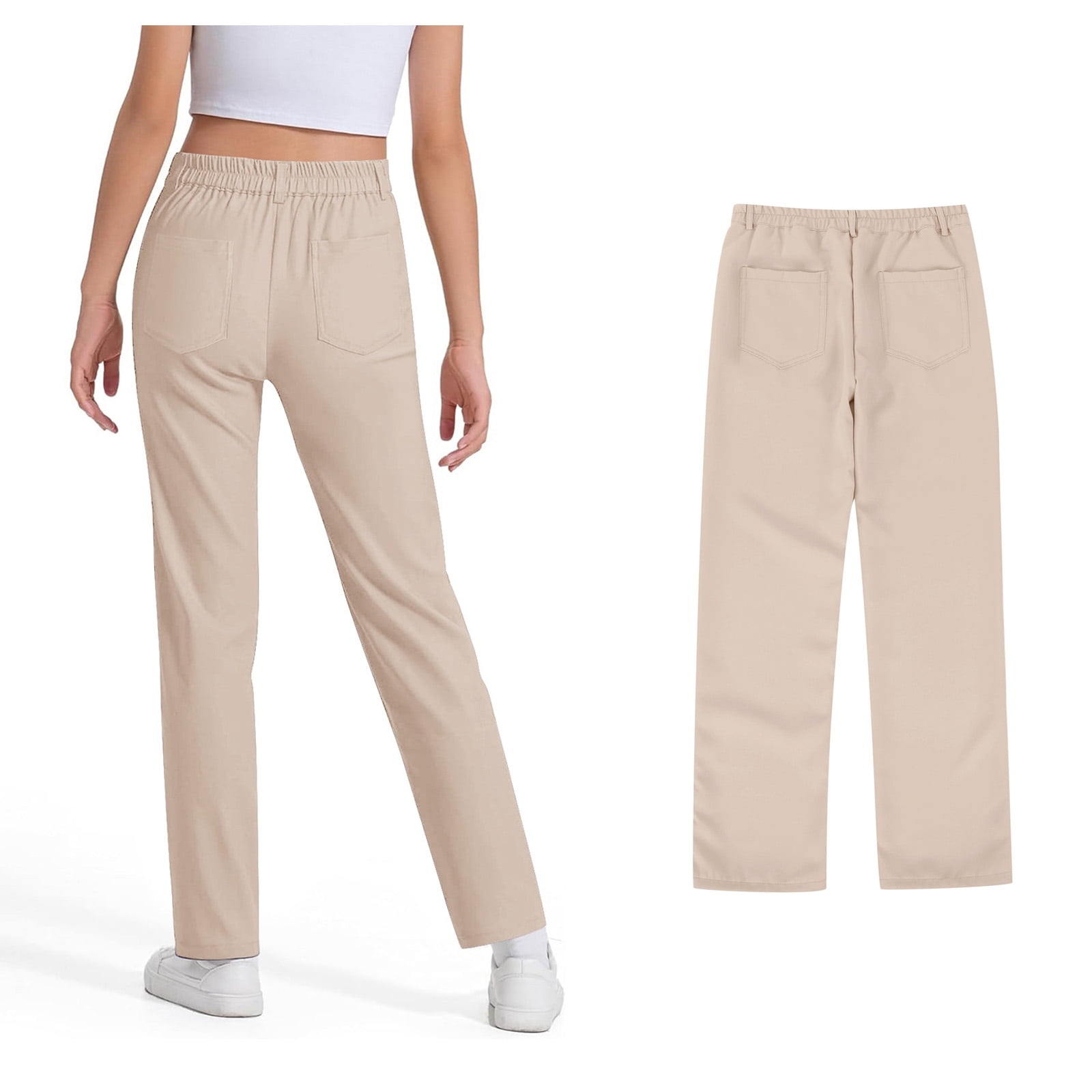 Teen School Pants for Girls Skinny Pants Stretch Pants With Pockets ...