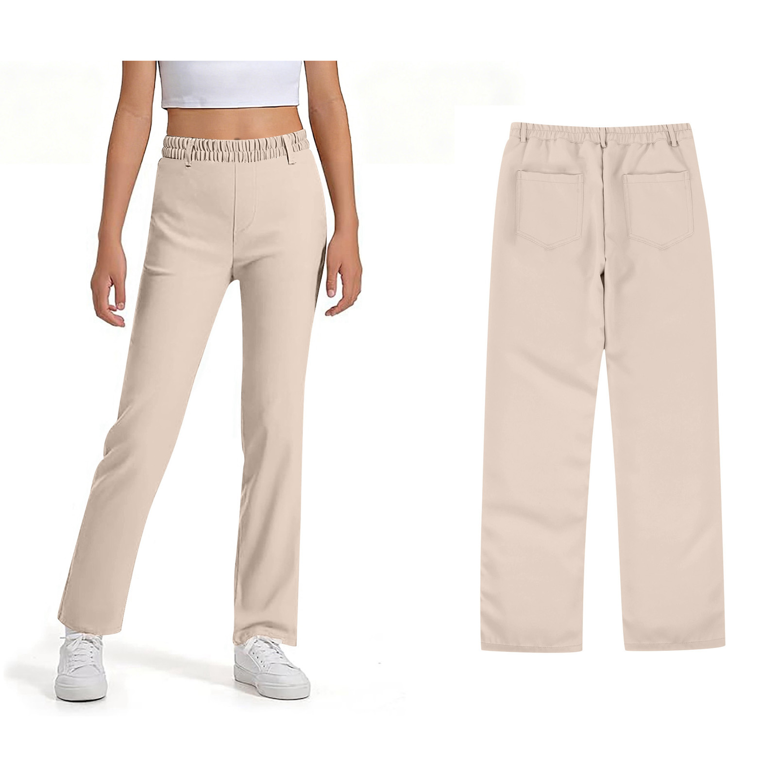 Teen School Uniform Pants for Girls Skinny Pants Stretch Pants with ...