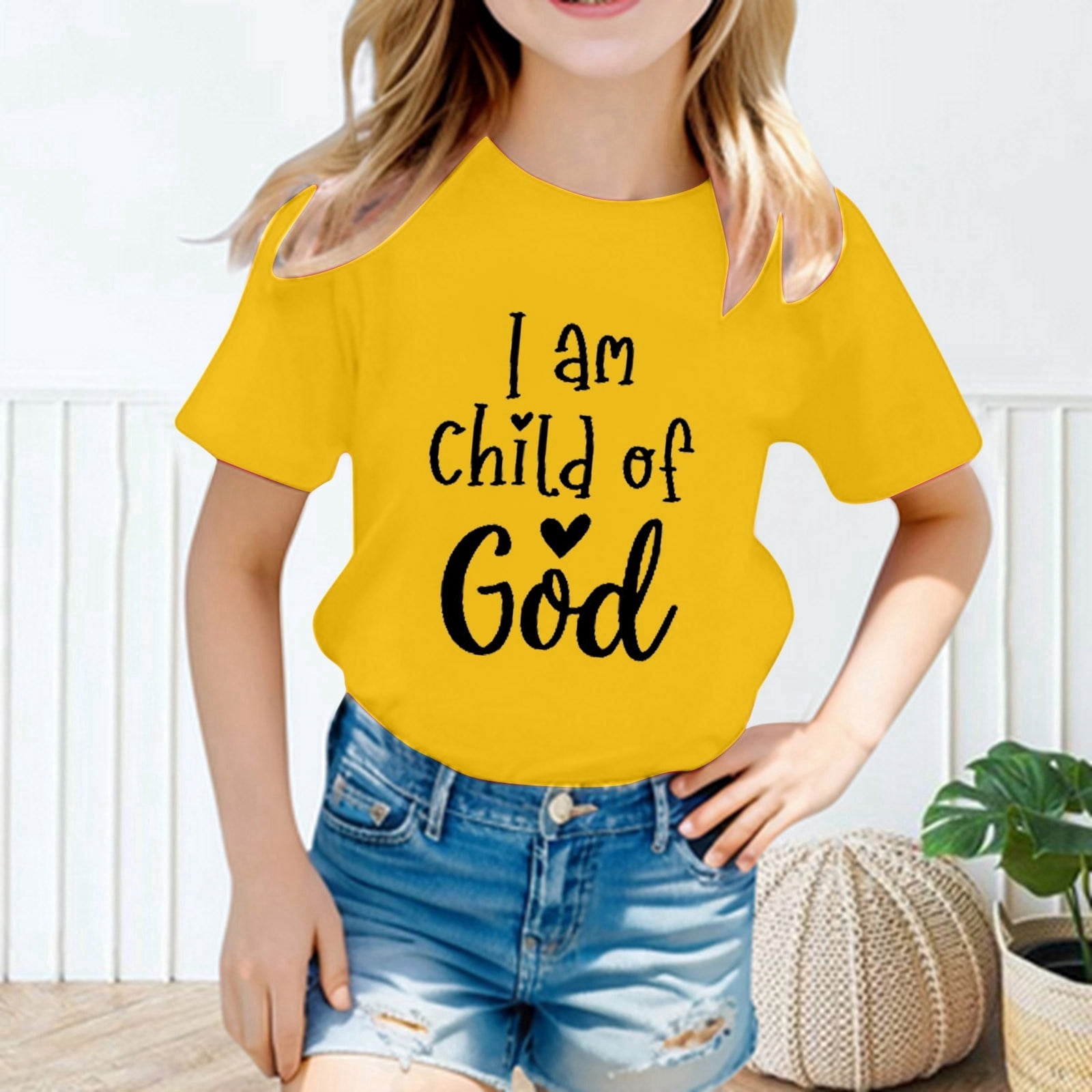 Teen Shirts For Girls Letter Girls Short Sleeve Tops Casual Teen Summer ...