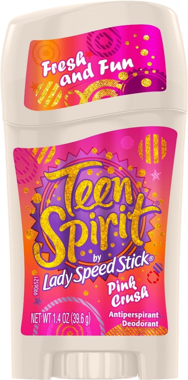Teen Spirit Anti-Perspirant Deodorant, Pink Crush, Invisible Dry, 1.40 ...