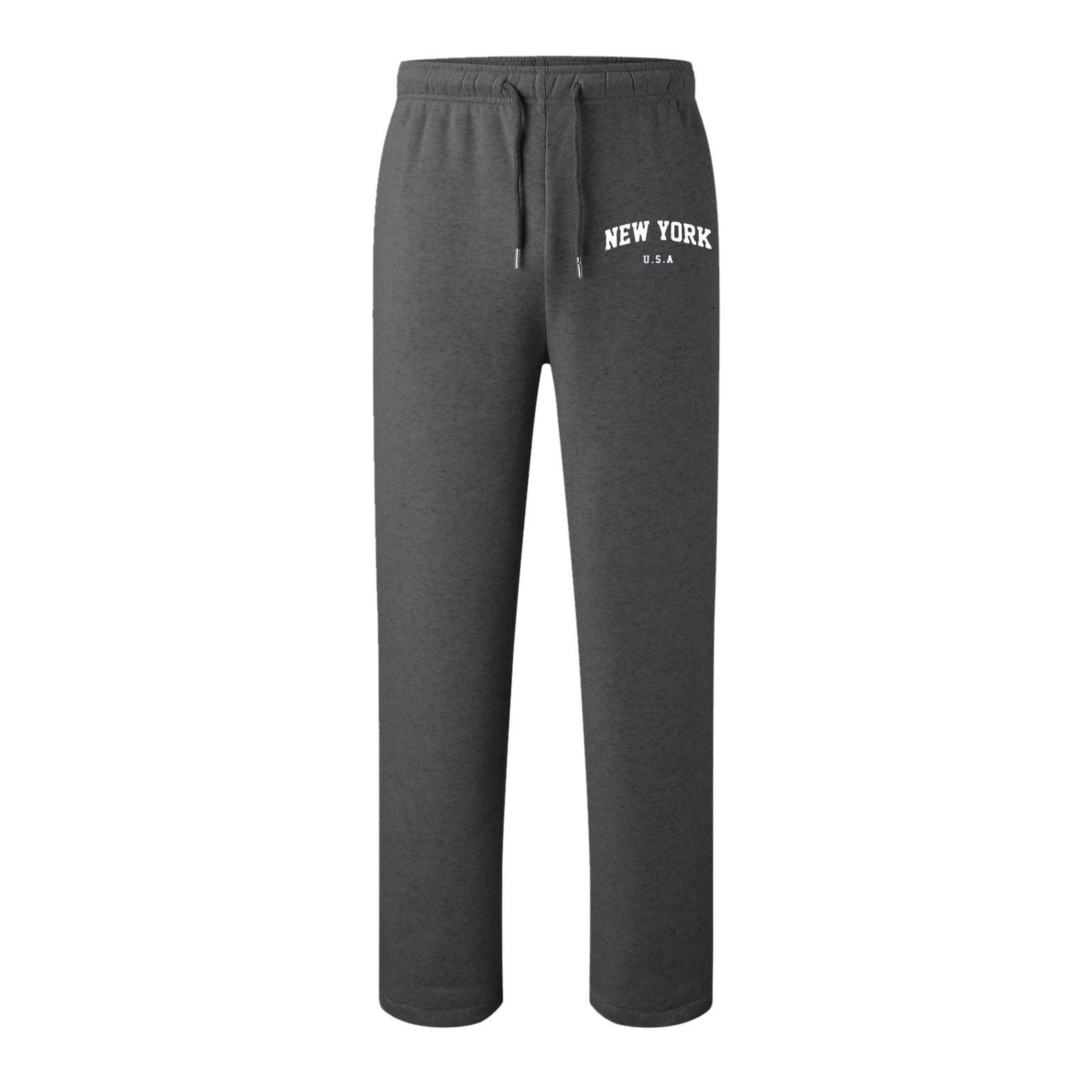 Teen Boy Sweatpants Elastic Waist Joggers with Pockets Solid Pants ...