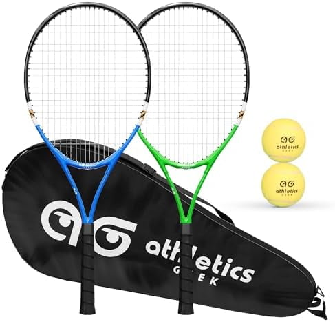 Teen Tennis Racket Set-27 Inch Tennis Rackets for Beginners and Youth ...