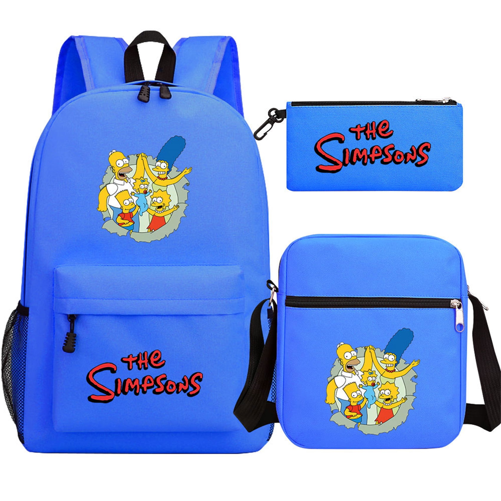 Teen The Simpsons Classic Backpack with Shoulder Bag Small Case Student ...