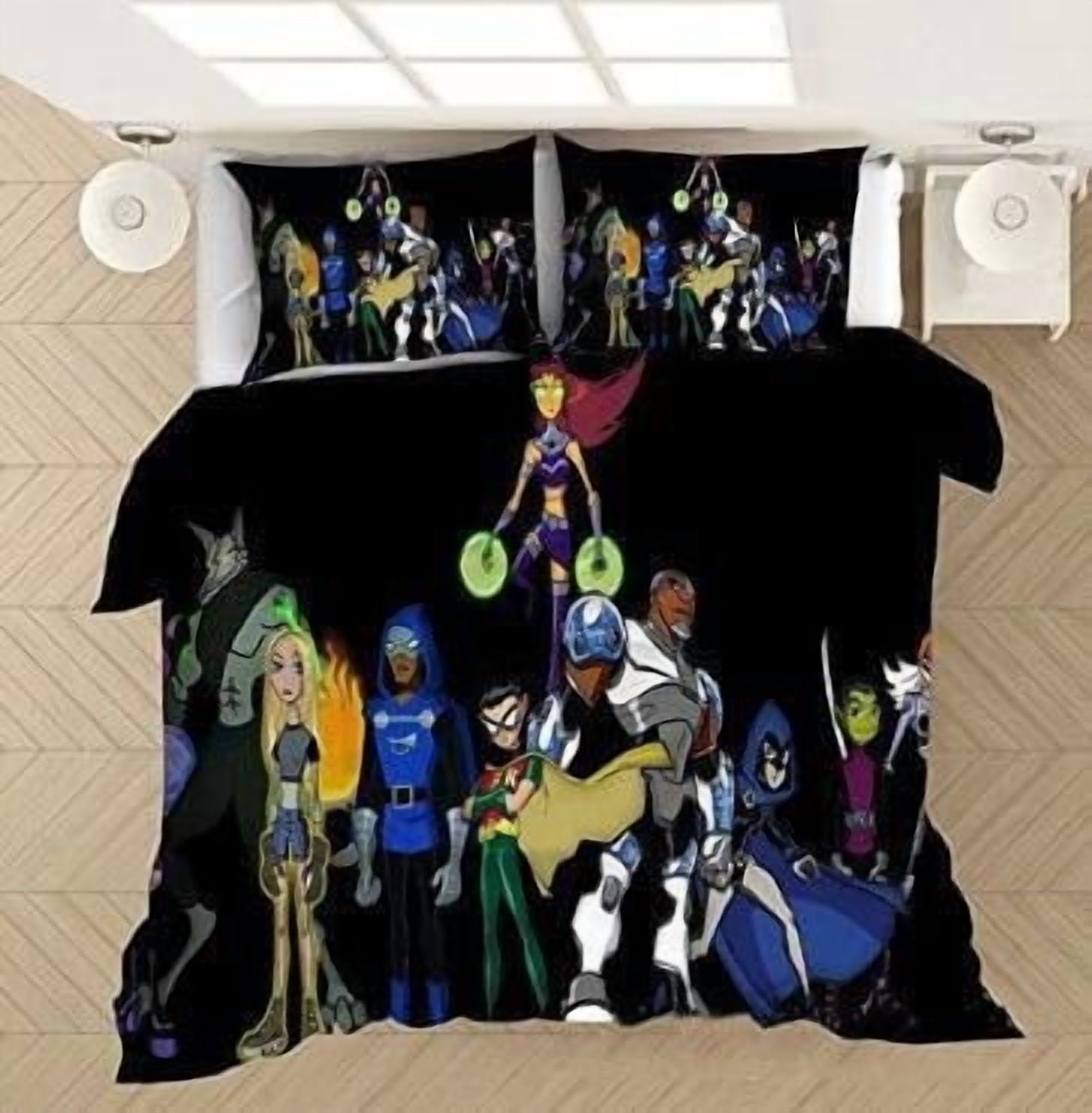 Teen Titans Bedding Comforter Cover Set for Girls and boys, Soft ...