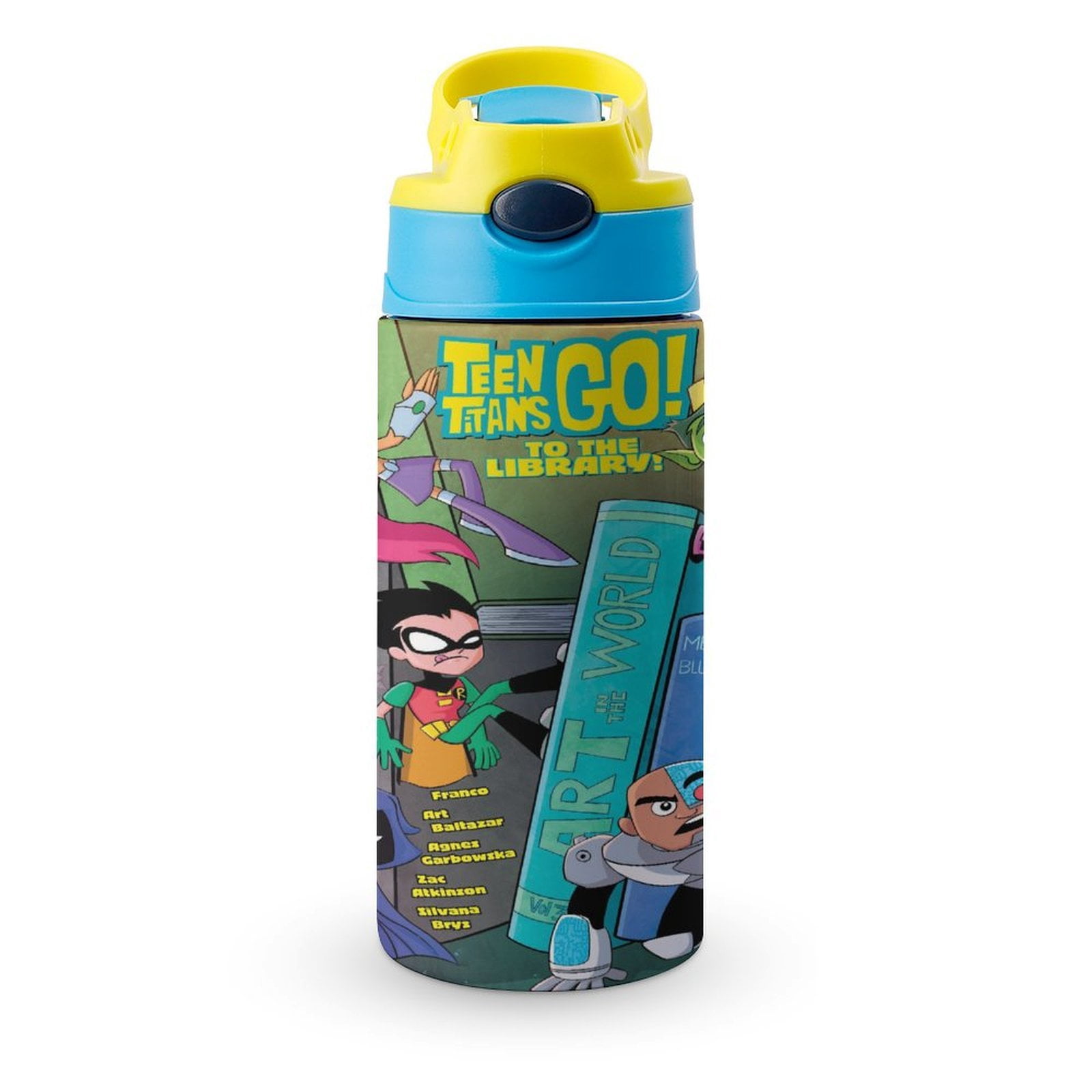 Teen Titans G0 Water Bottle with Straw Lid Vacuum Insulated Stainless ...