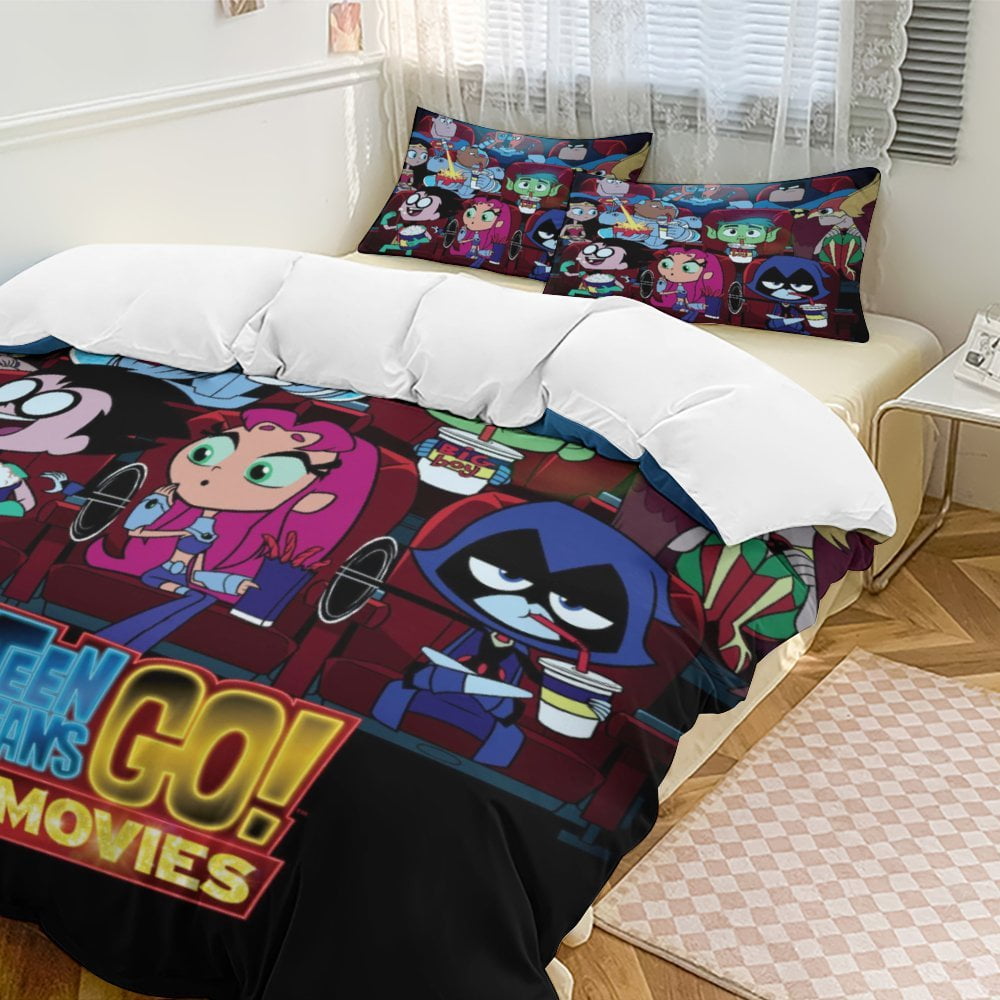 Teen Titans Go 3-Piece Bedding Set Warm And Comfortable Soft Duvet ...