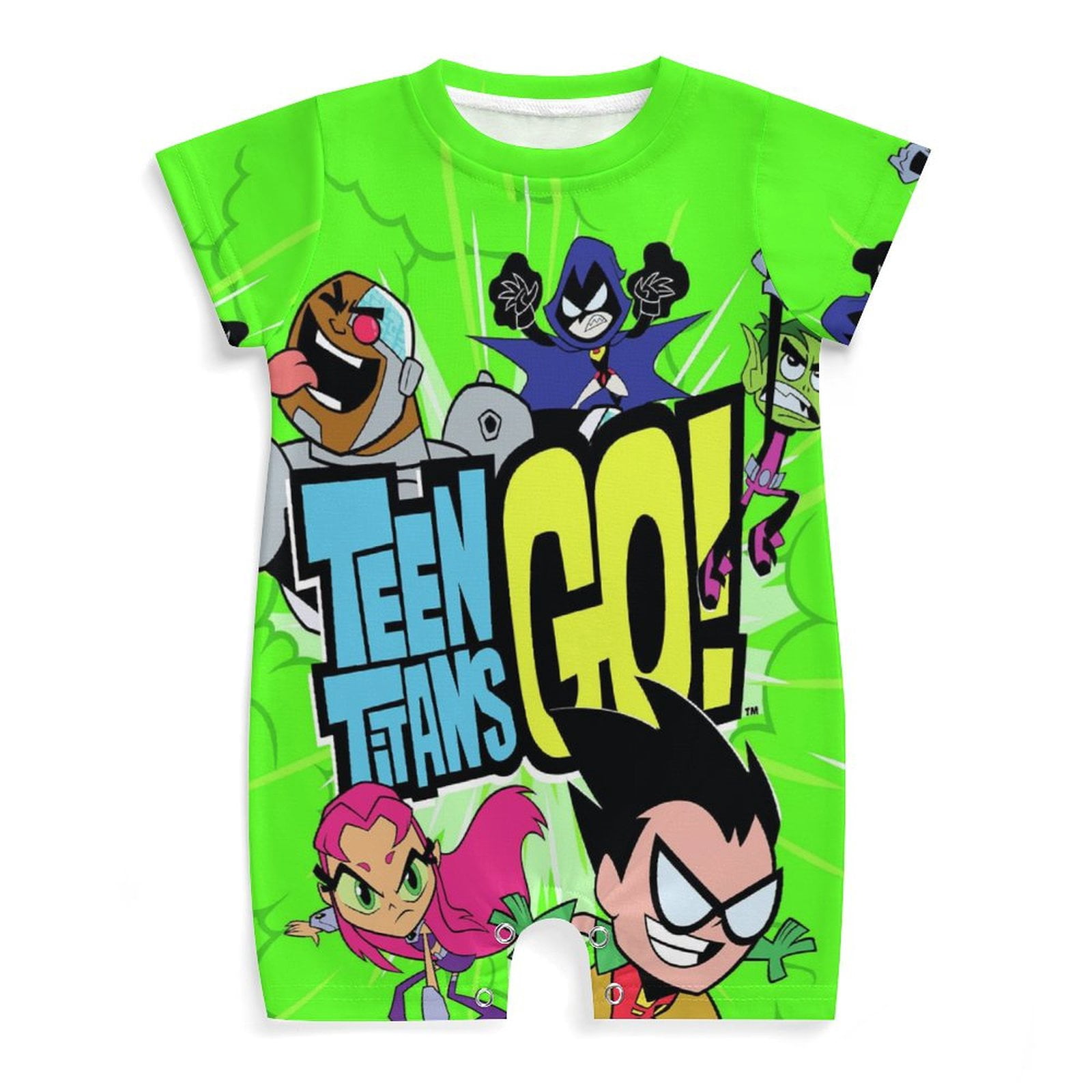 Teen Titans Go Baby Romper Shorts Jumpsuit Summer Outfit Trendy Clothes ...