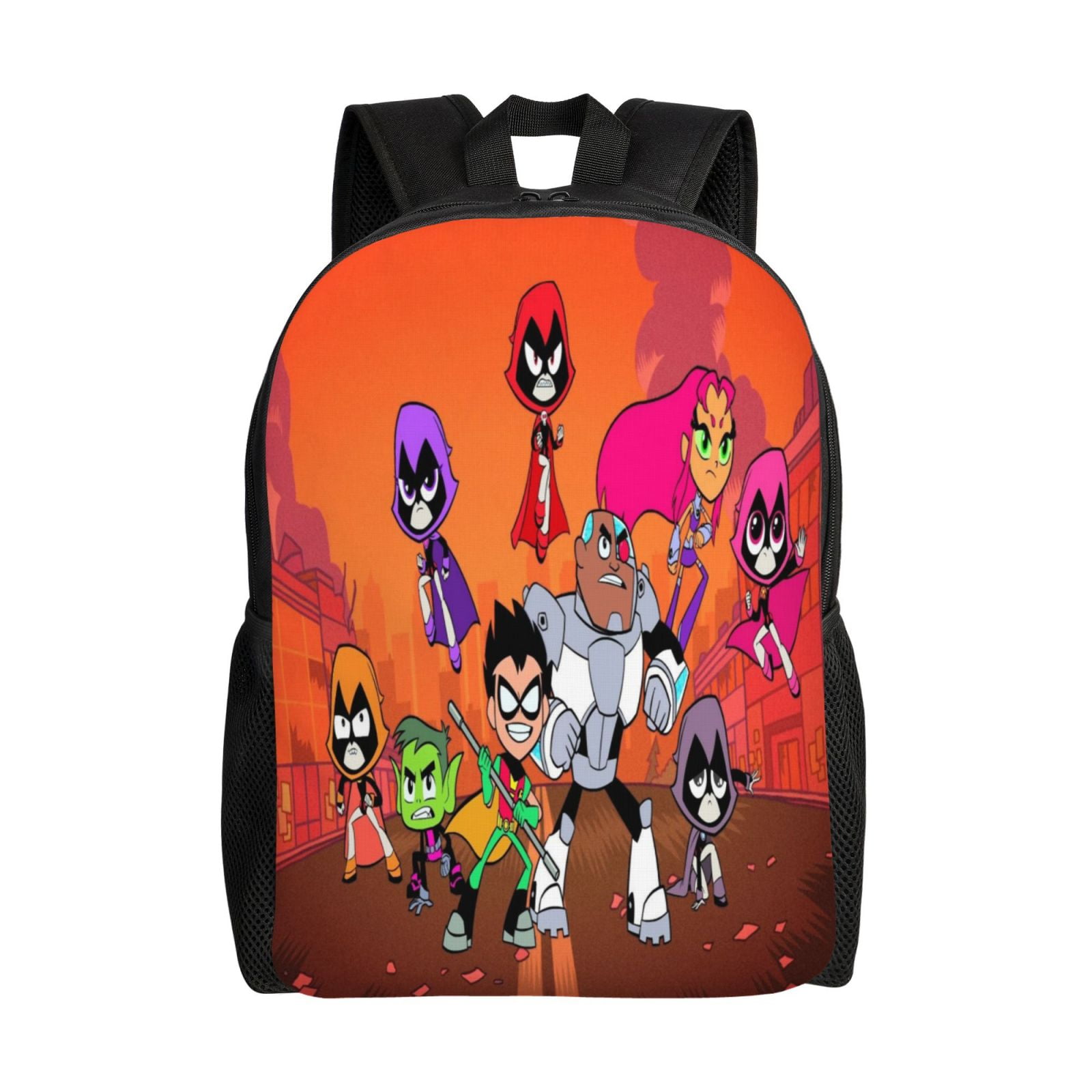 Titans Go Backpack 3d Graphics Travel Casual Laptop Backpack Waterproof ...
