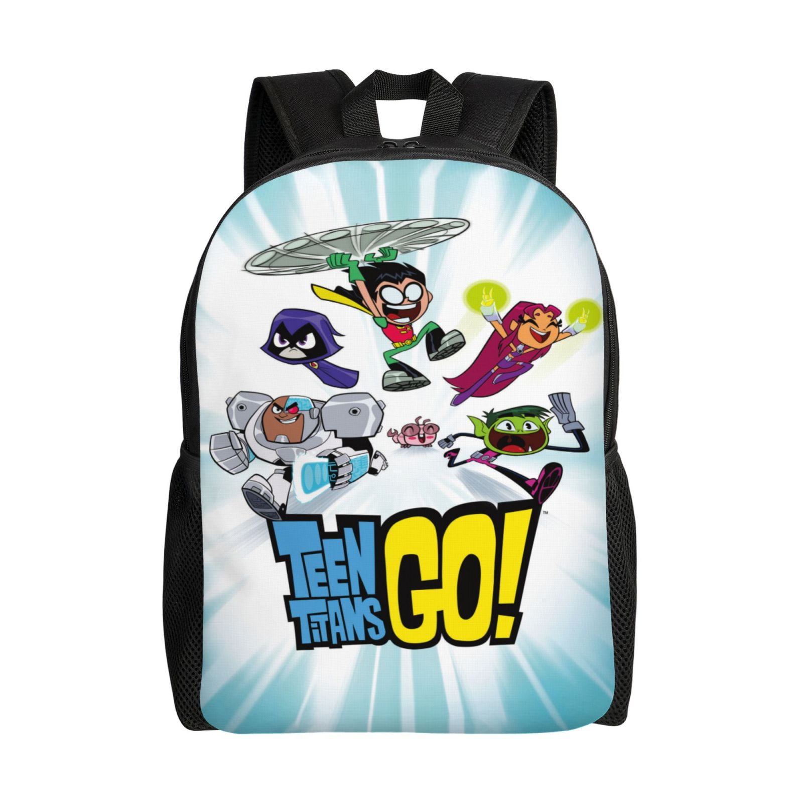 Titans Go Backpack 3d Graphics Travel Casual Laptop Backpack Waterproof ...