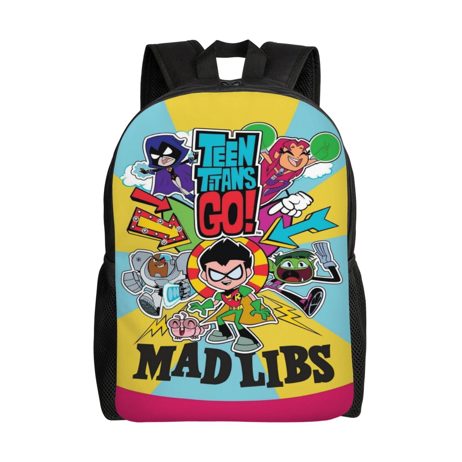 Titans Go Backpack 3d Graphics Travel Casual Laptop Backpack Waterproof ...