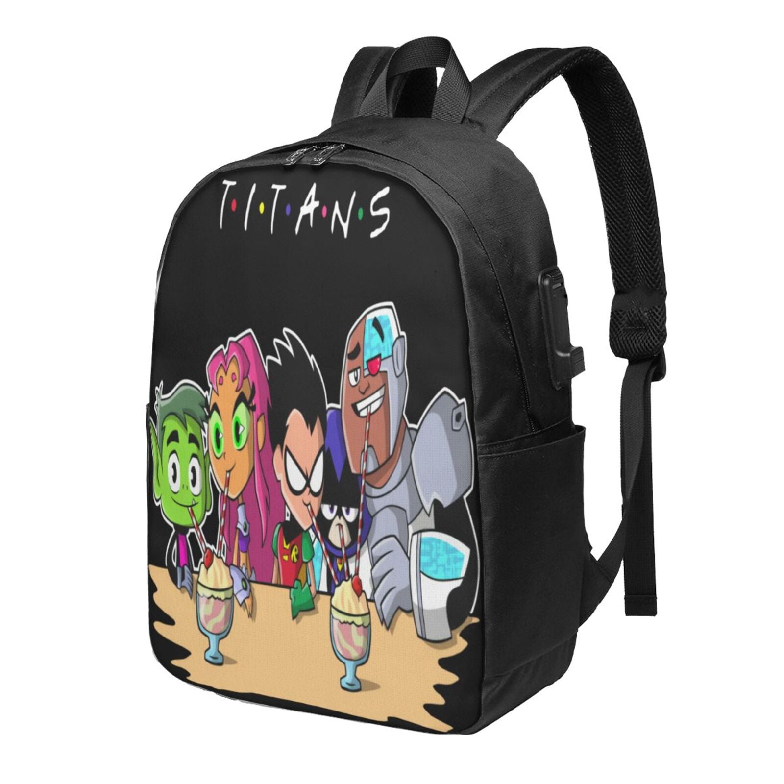 Teen Titans Go Backpack Fashion Travel Backpack Laptop Backpack 17 Inch ...