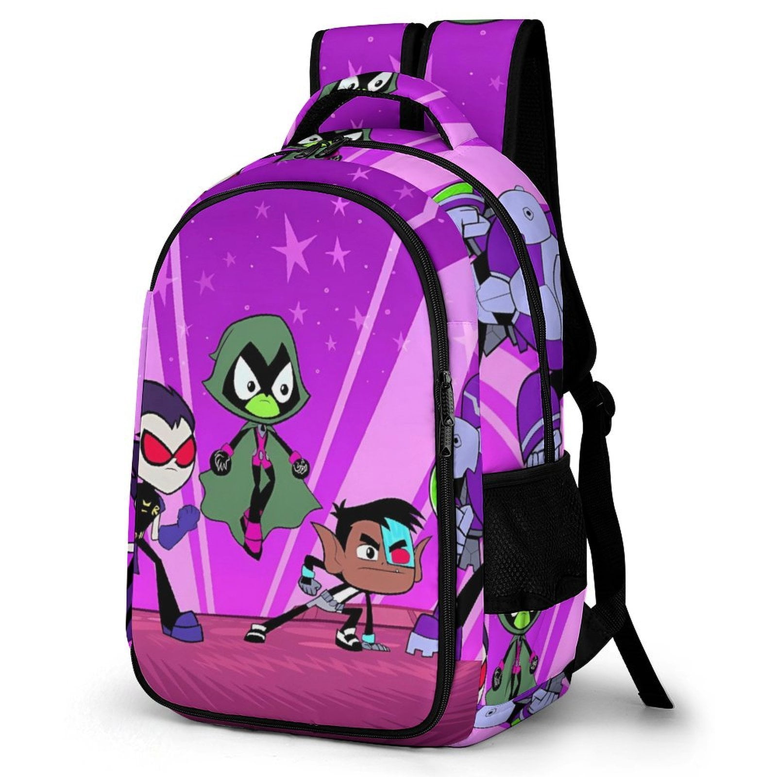 Teen-Titans-Go! Backpack, Lightweight Dual Zippers School Backpacks ...