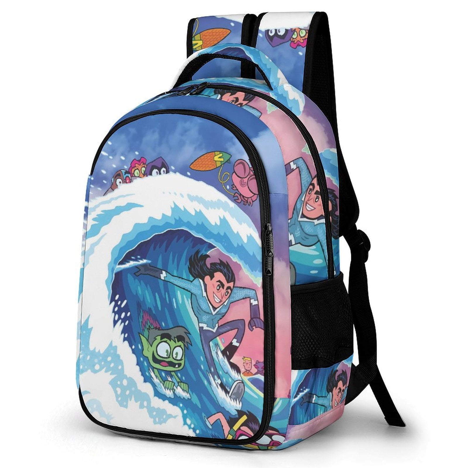Teen-Titans-Go! Backpack, Lightweight Dual Zippers School Backpacks ...