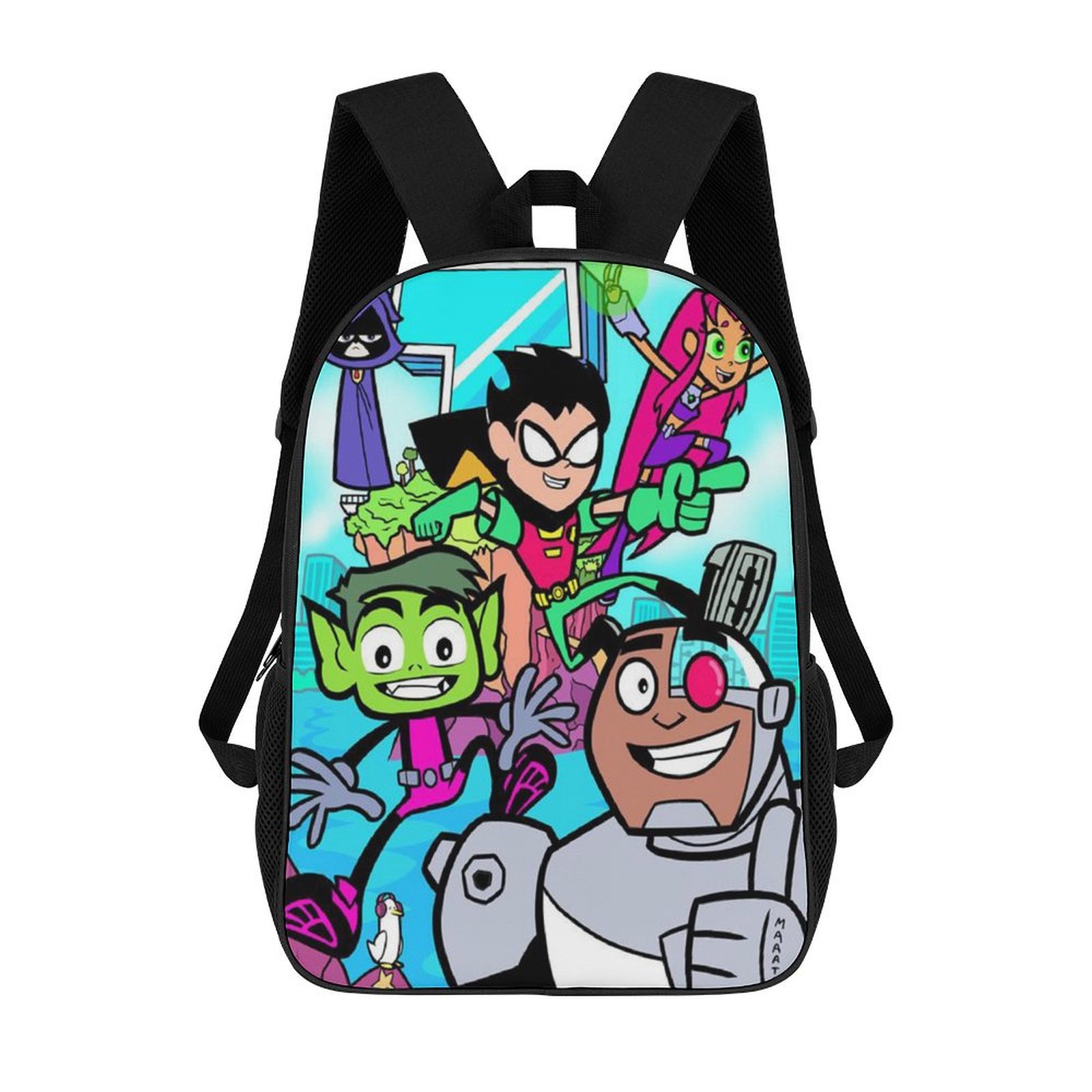 Teen Titans Go Backpacks Anime Backpack 3d Printing Cartoon Backpack ...