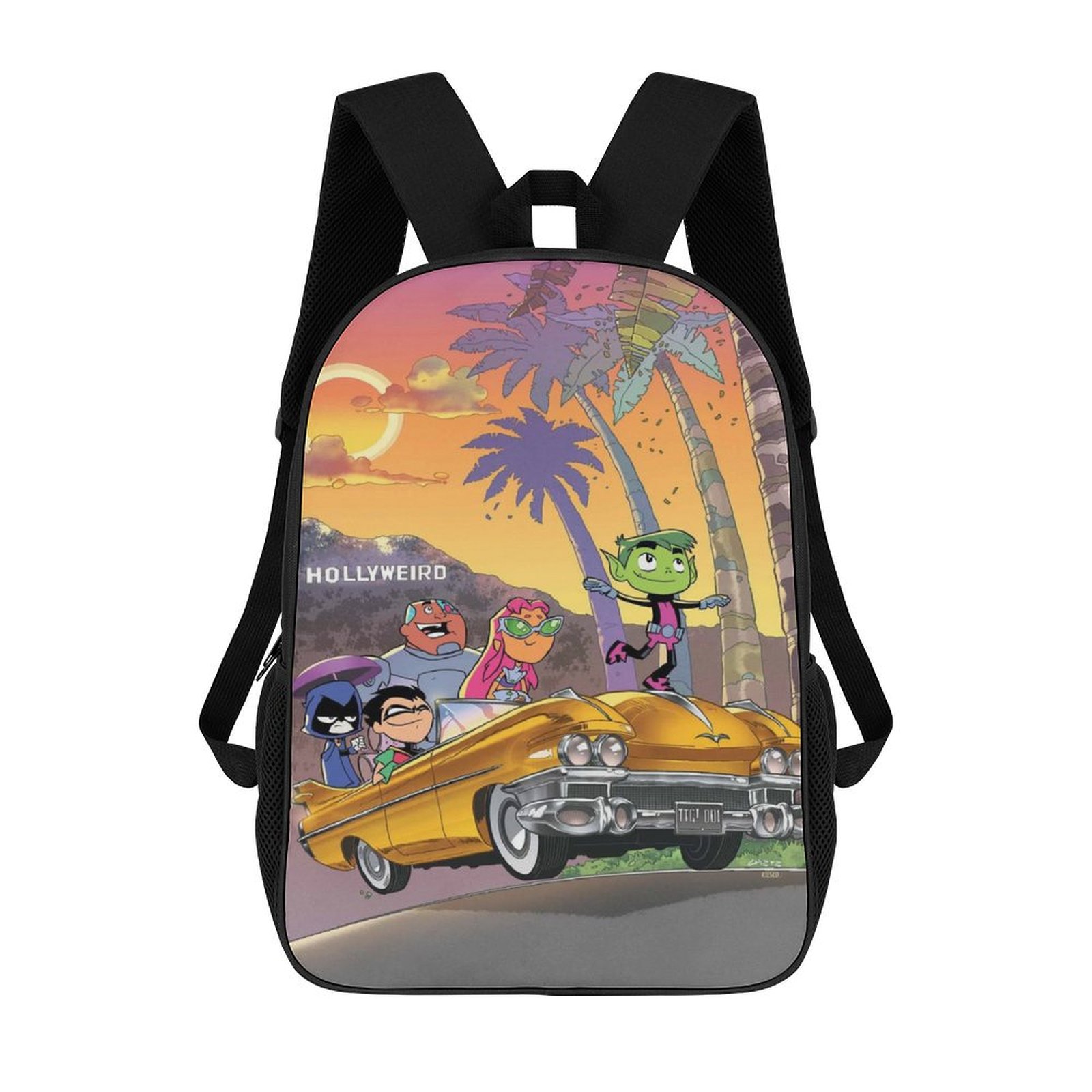Teen Titans Go Backpacks Anime Backpack 3d Printing Cartoon Backpack ...