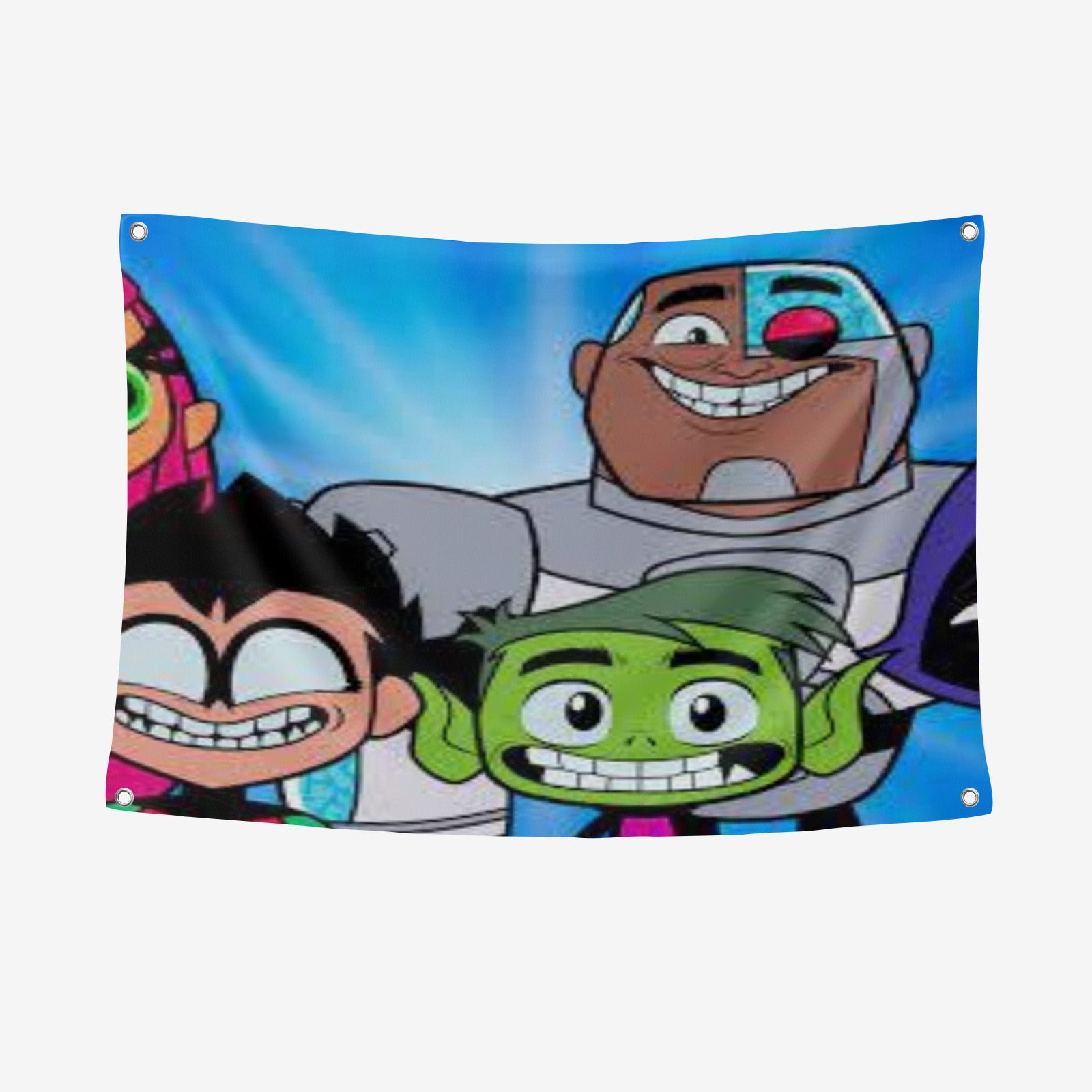 Teen Titans Go Banner Background Backdrop 3.28*4.92FT/100*150CM Party ...