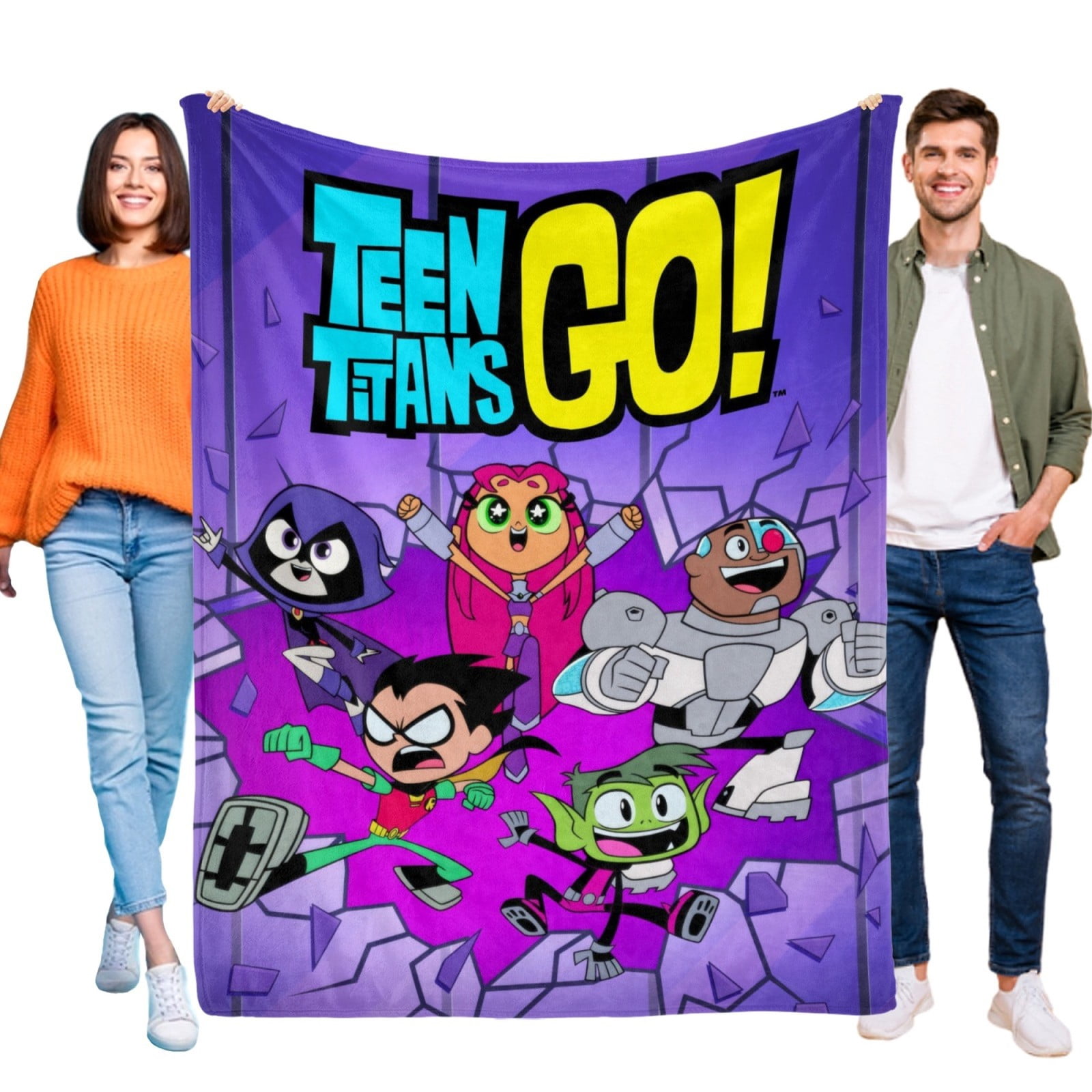 Teen Titans Go Blanket Soft Bed Sofa Throw Cozy Lightweight Birthday ...