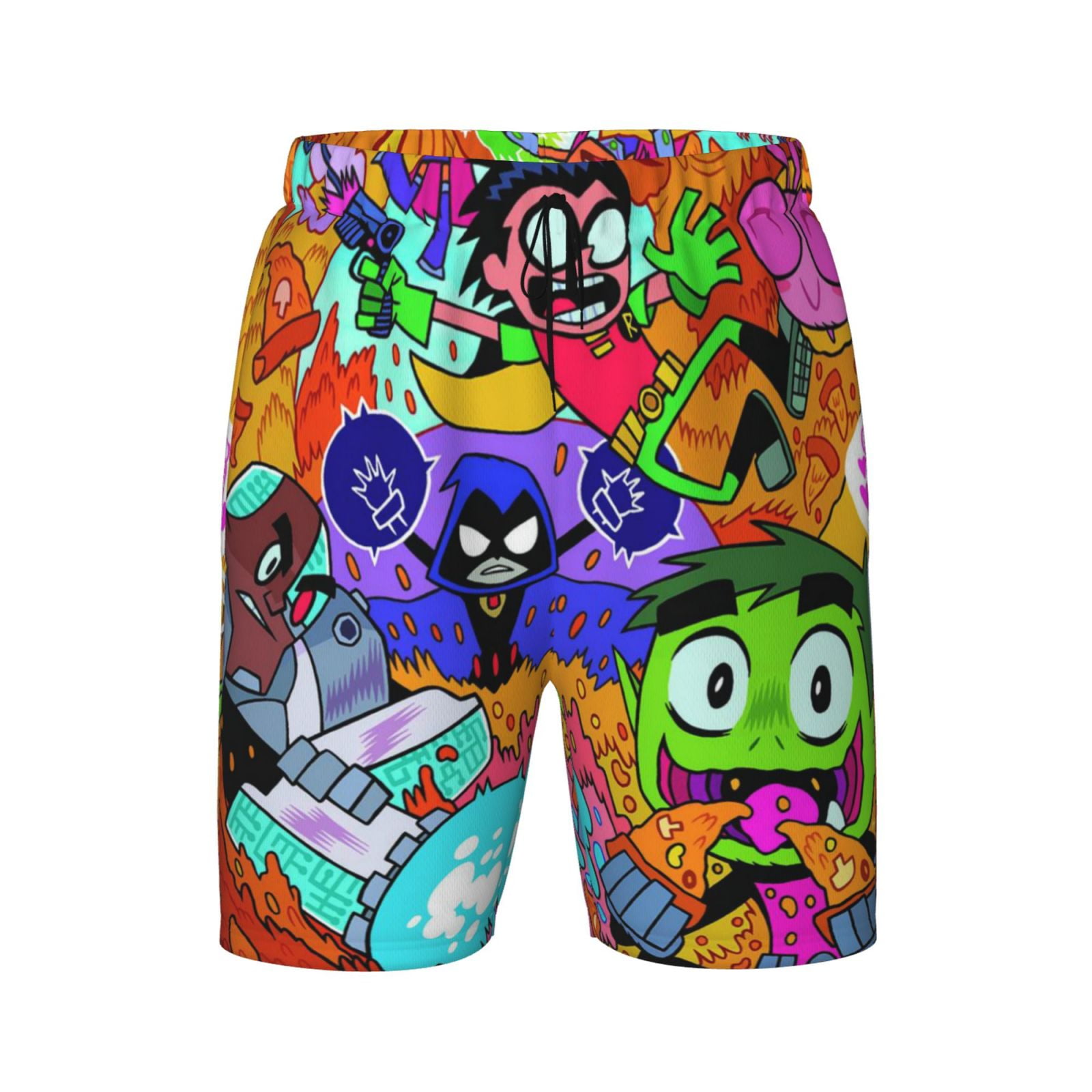 Teen Titans Go Boys Swim Trunks Quick Dry Board Shorts Bathing Suits ...