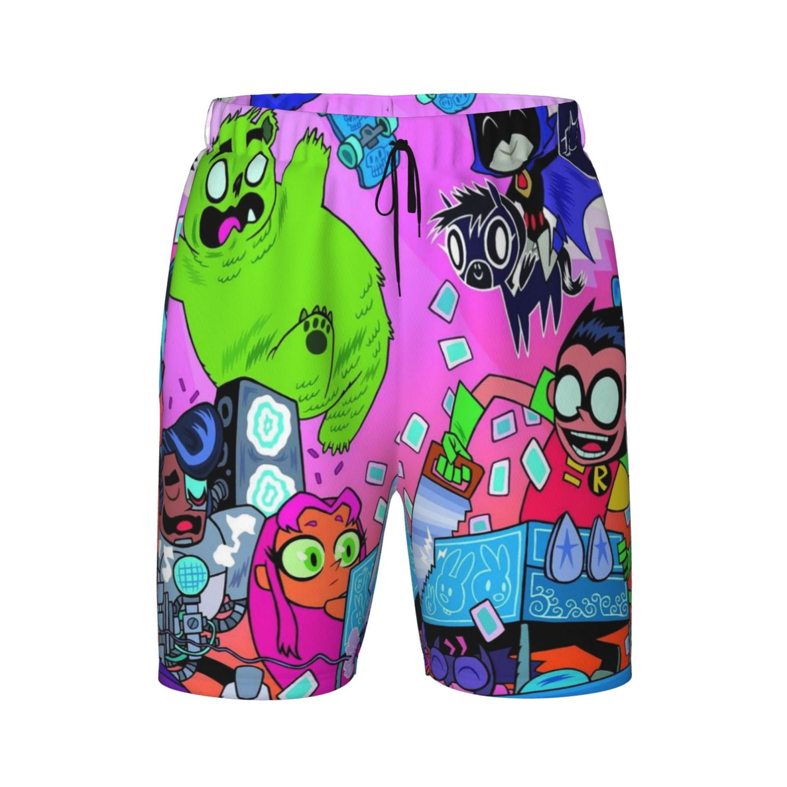 Teen Titans Go Boys Swim Trunks Quick Dry Board Shorts Bathing Suits ...