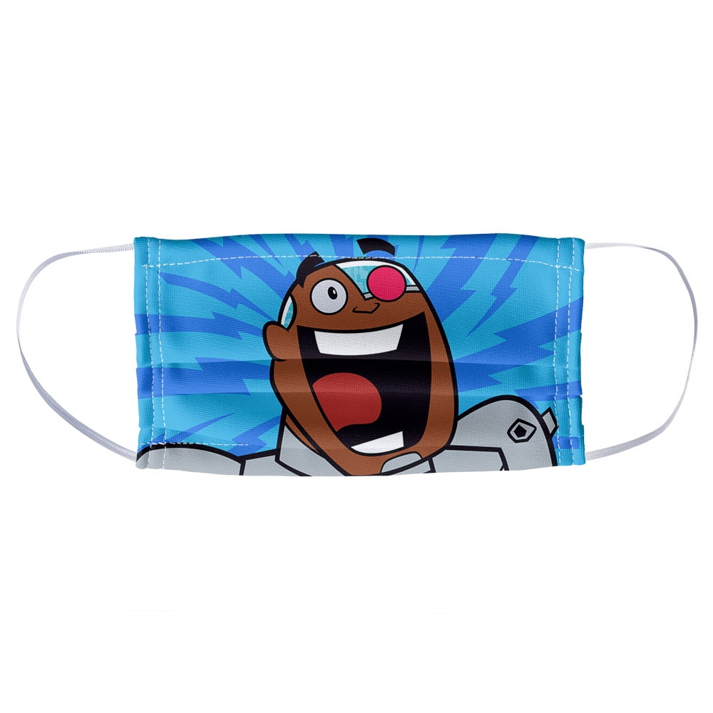 Teen Titans Go! Cyborg Character Pattern 1-Ply Reusable Face Mask ...