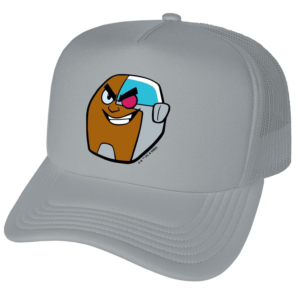 Teen Titans Go! Cyborg Foam Snapback Trucker Hat - Unisex for Men and ...