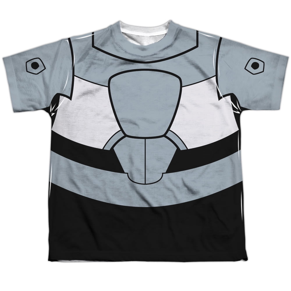 Teen Titans Go - Cyborg Uniform (Front/Back Print) - Youth Short Sleeve ...