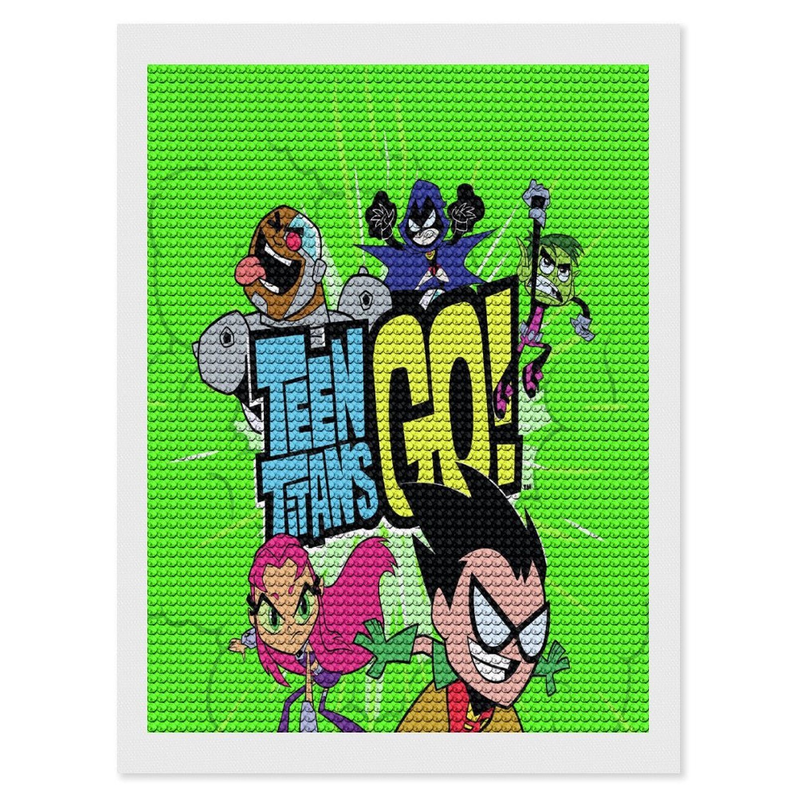 Teen Titans Go Diamond Art Kits DIY 5D Anime Painting by Number Kits ...
