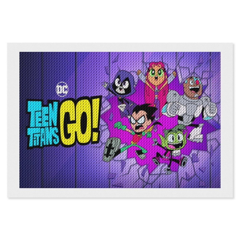 Teen Titans Go Diamond Art Kits for Adults Diamond Art Gem Art Painting Full Drill Round Art Gem ...