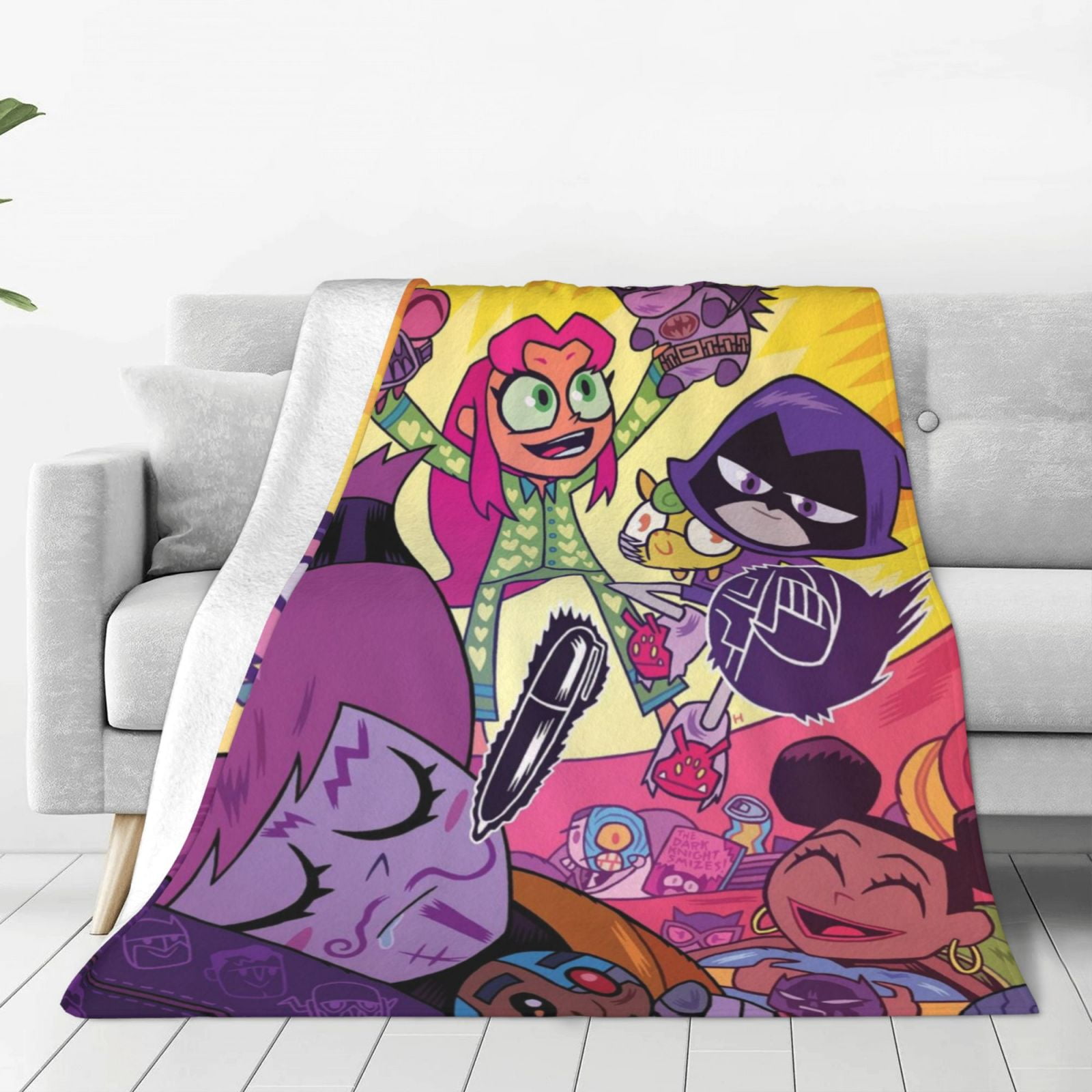 Teen Titans Go Fleece Blanket Super Soft Warm Throw Blankets, Plush ...