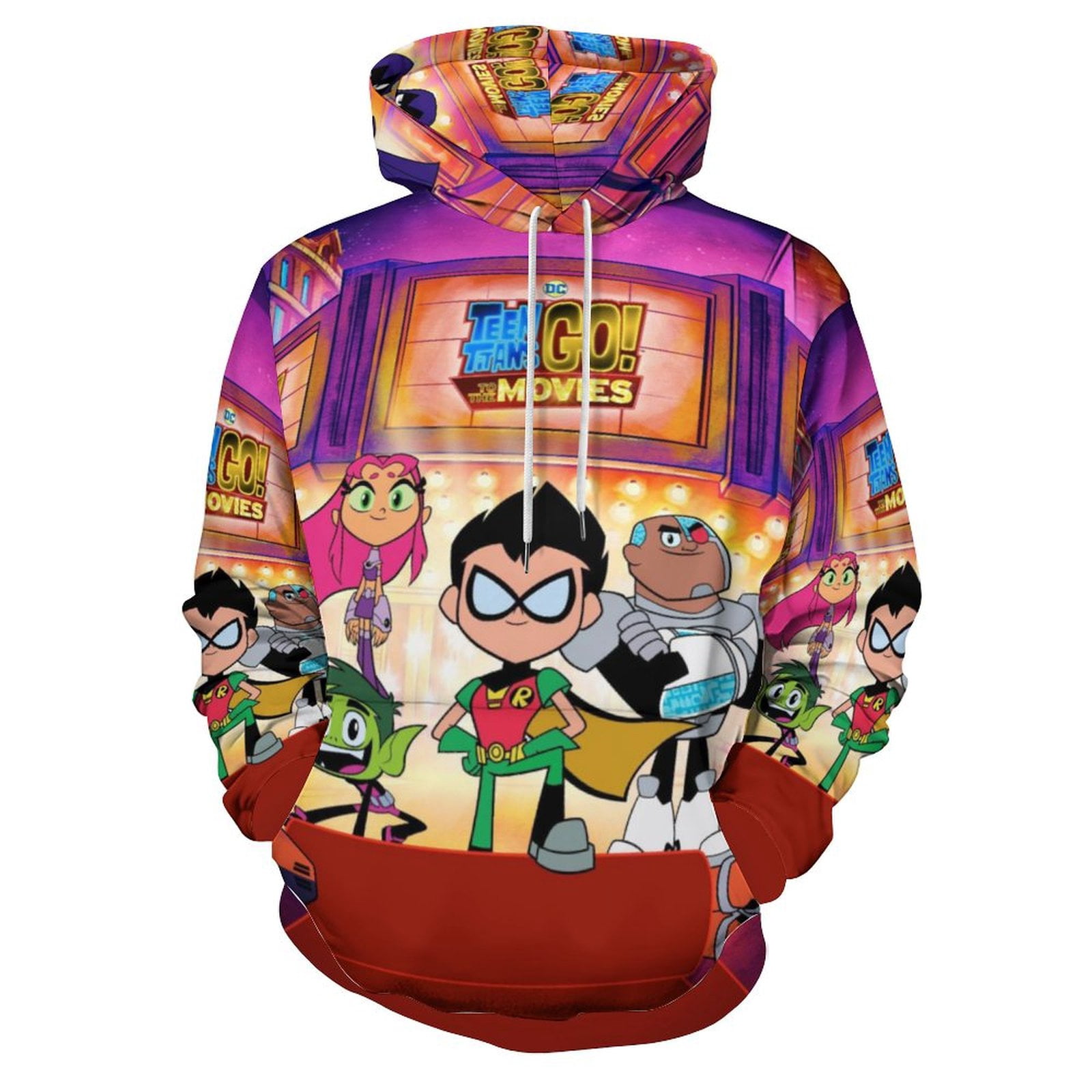 Teen Titans Go Hoodie 3D Print Pullover Hooded Long Sleeve Sweatshirts ...