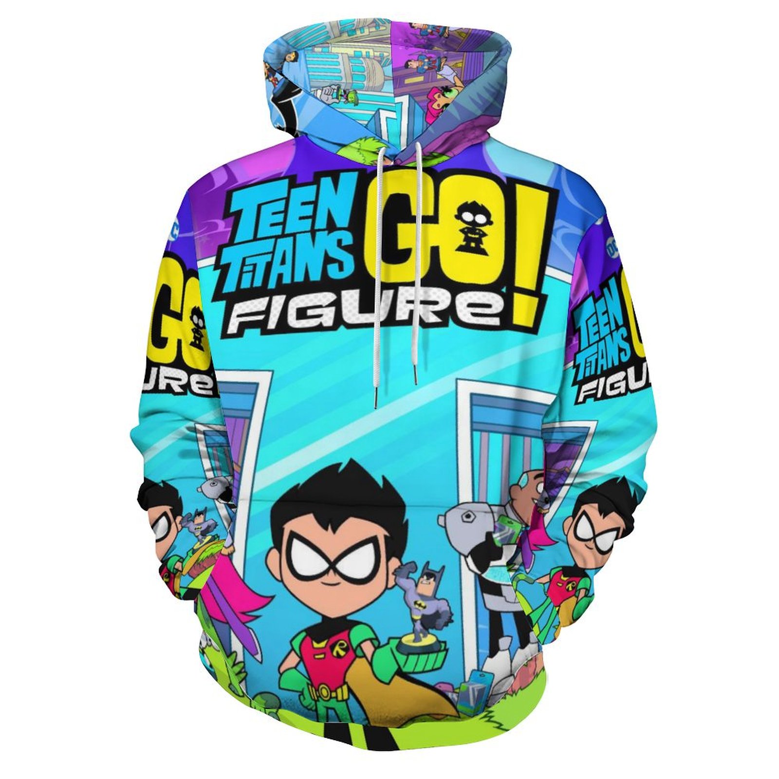 Teen Titans Go Hoodie 3D Print Pullover Hooded Long Sleeve Sweatshirts ...