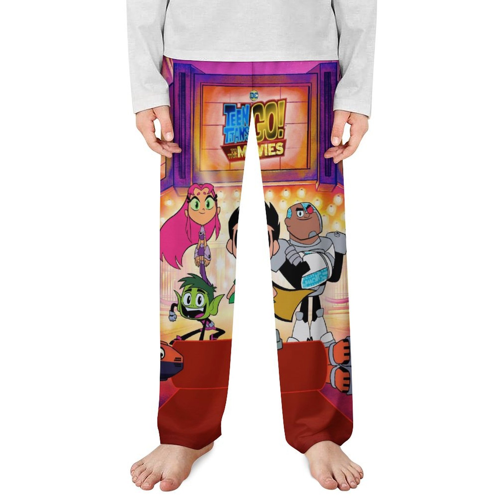 Teen Titans Go Pajamas Pants Soft Elastic Waist PJ Bottoms Comfy Lounge ...