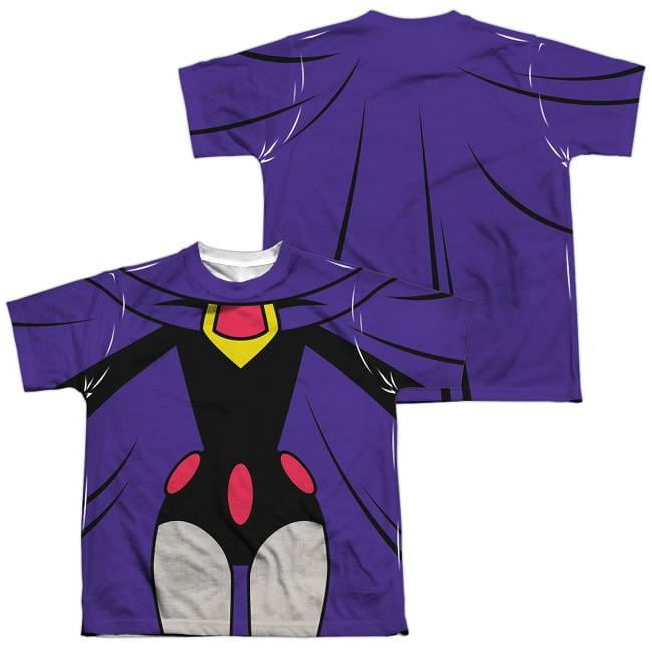 Teen Titans Go - Raven Uniform (Front/Back Print) - Youth Short Sleeve ...