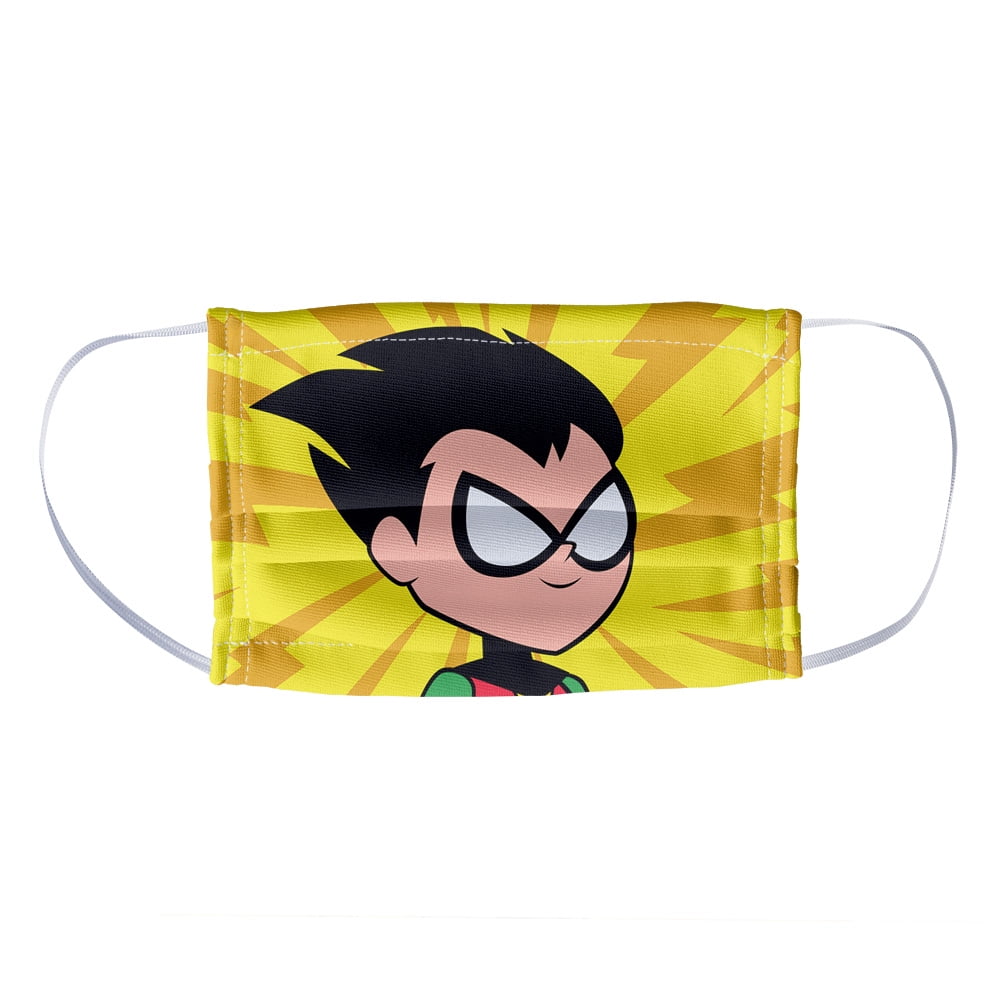 Teen Titans Go! Robin Face Pattern 1-Ply Reusable Face Mask Covering ...