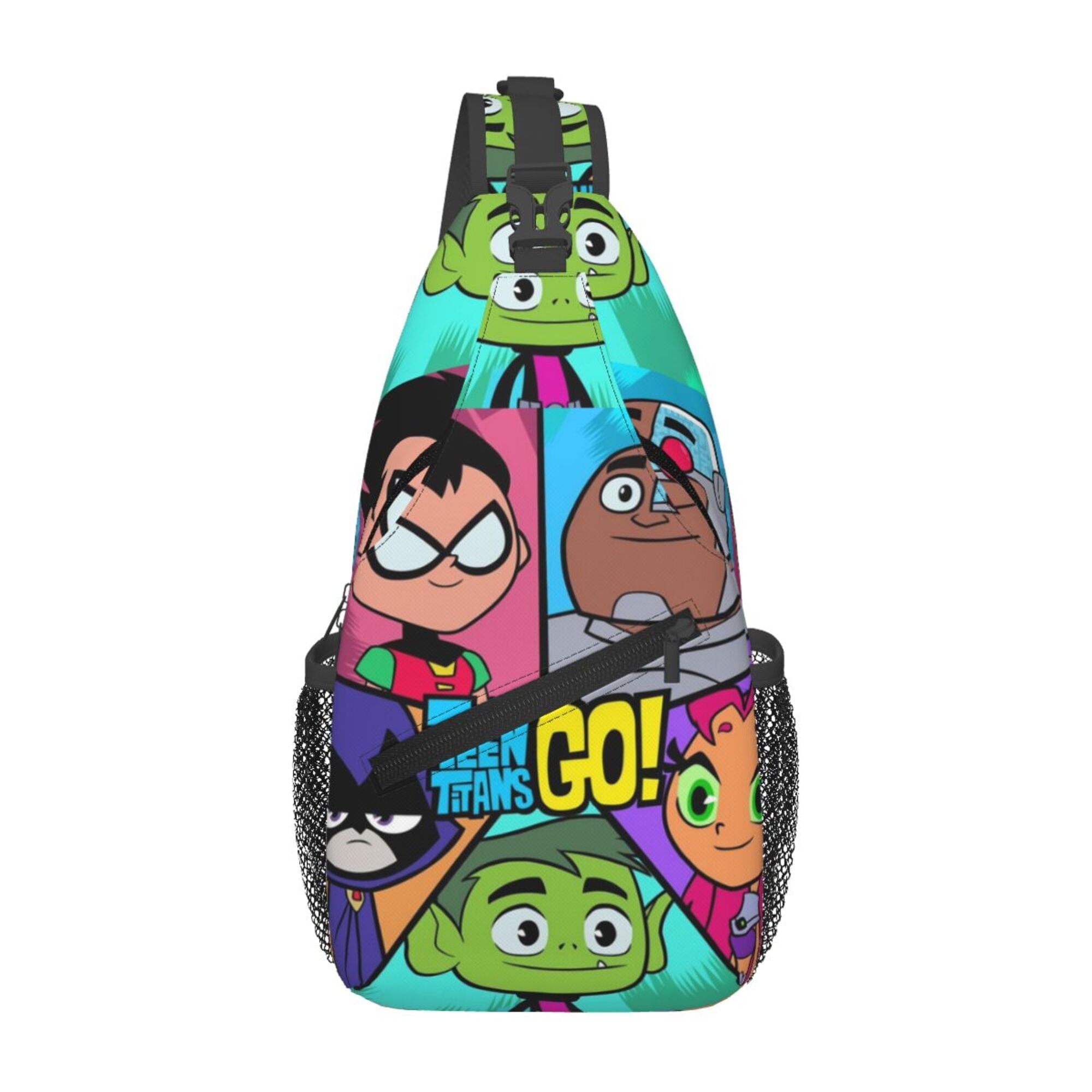 Teen Titans Go! Sling Bag Crossbody Sling Backpack Chest Bag Daypack ...